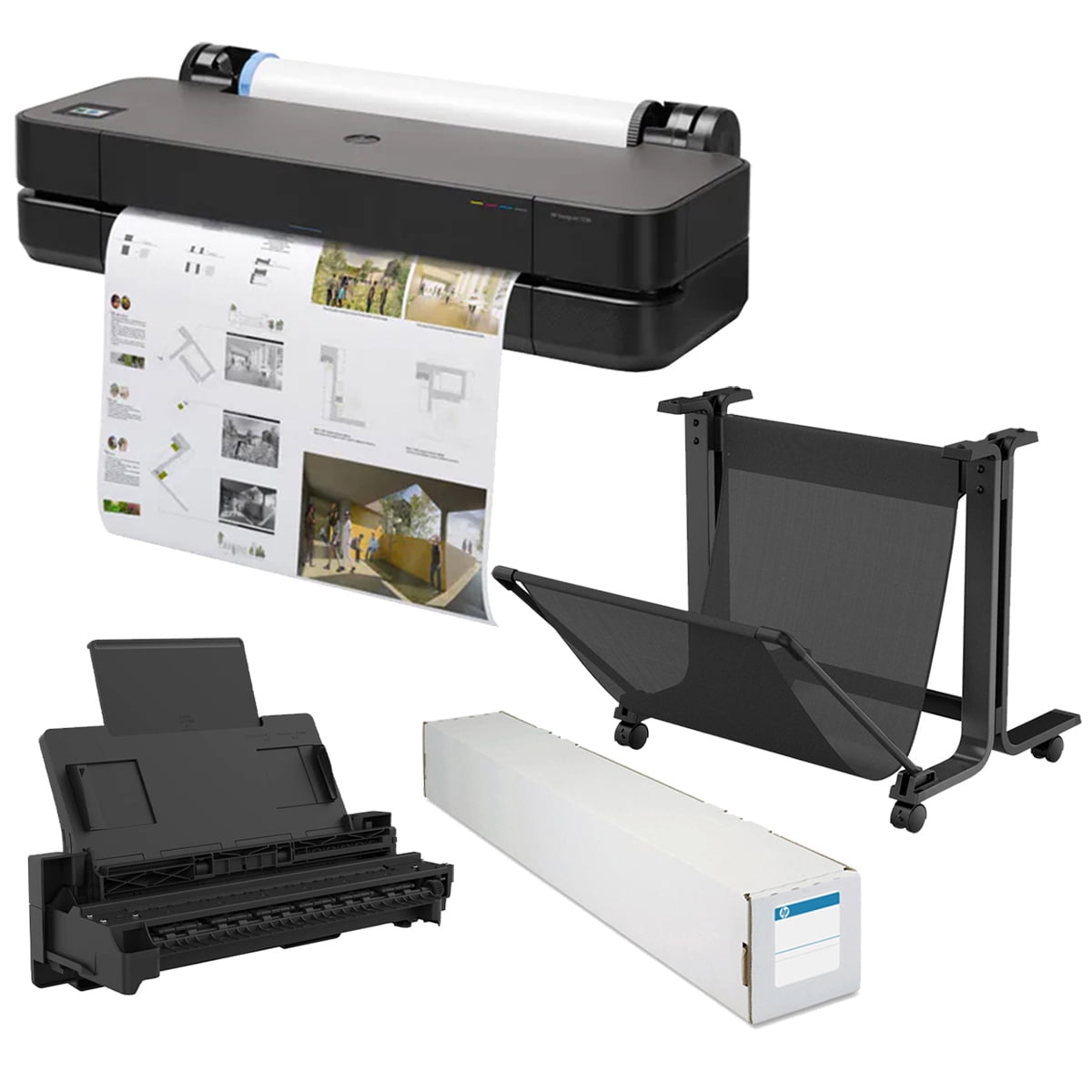 HP DesignJet T230 24" Wireless Large Format Color Thermal Inkjet ...