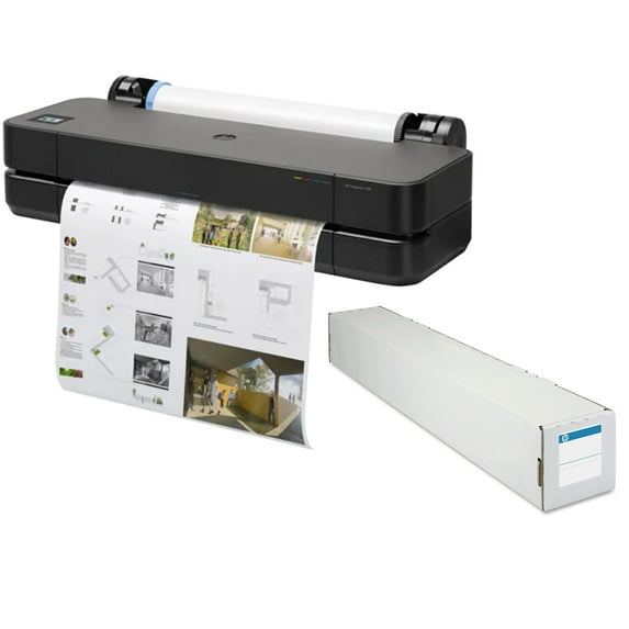 HP DesignJet T230 24" Wireless Large Format Color Thermal Inkjet Plotter Printer, 2025 Edition ...