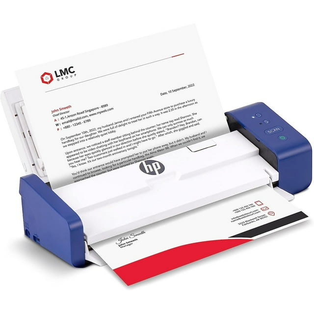 HP Mobile Desktop Document & Photo Scanner with Auto-Feed Tray for 2 ...