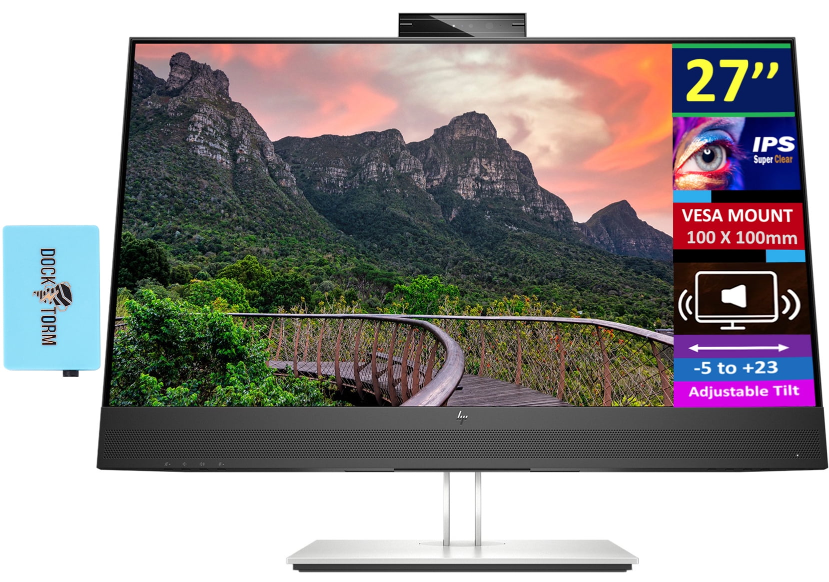 HP E27m G4 USB-C Conferencing Monitor 40Z29AA#ABA Bundle w/Docztorm ...