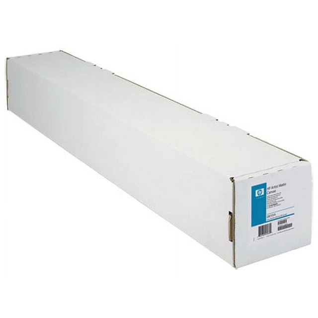 HP E4J56B Wide-Format Matte Canvas Paper Roll, 42 inch X 50 Ft, 16 Mil ...