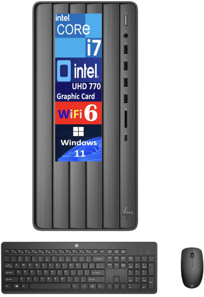 HP ENVY TE01-5000t High Performance Business Desktop (Intel i7-14700, 32GB DDR4, 512GB PCIe SSD ...