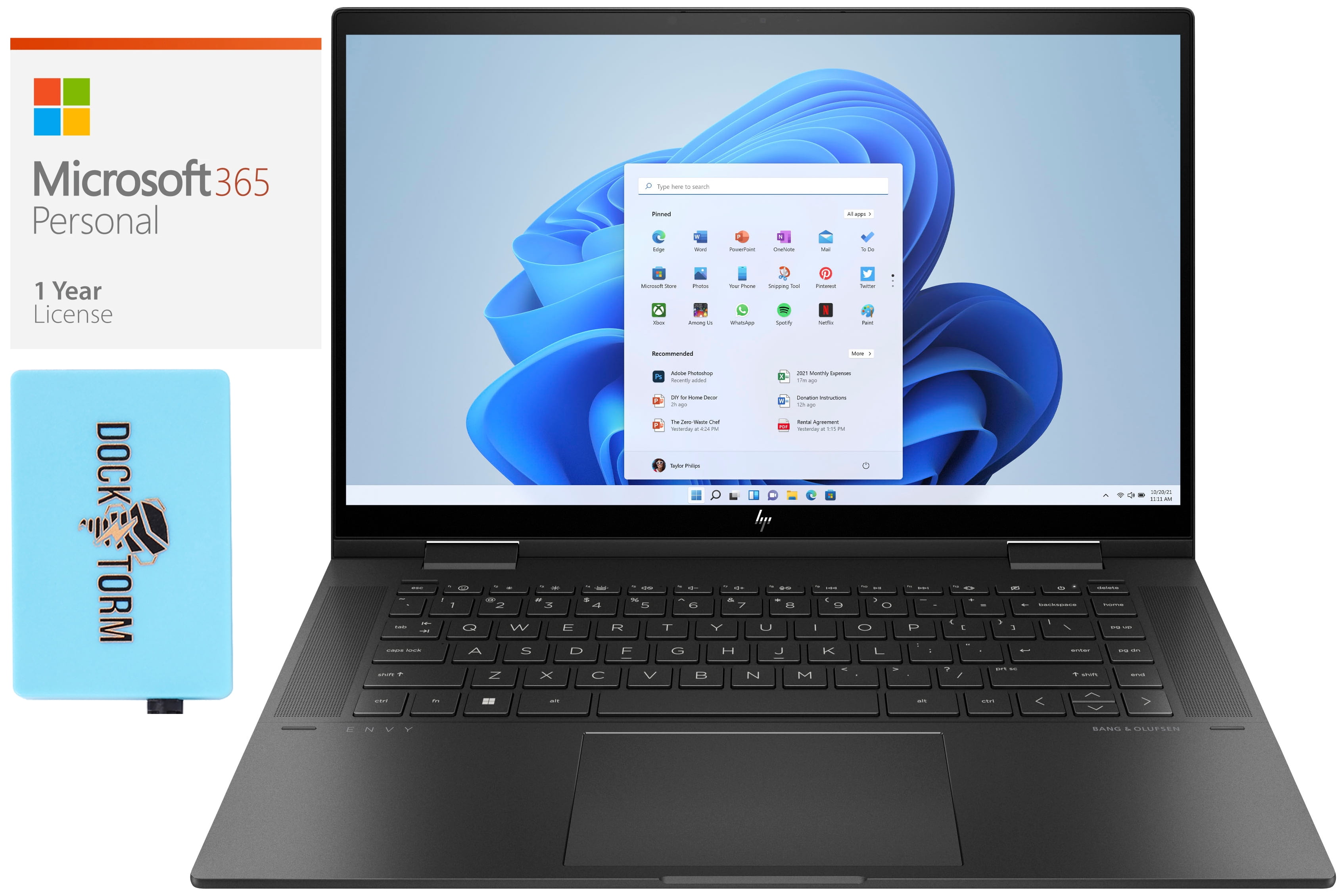 HP ENVY x360 15-ey00 Home & Business 2-in-1 Laptop (AMD Ryzen 5 5625U 6 ...