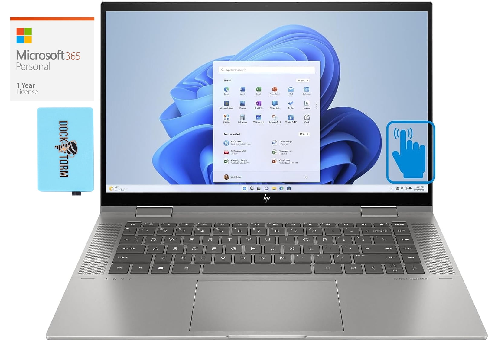 HP ENVY x360 Home/Business 2-in-1 Laptop (Intel i7-1355U 10-Core, 15 ...