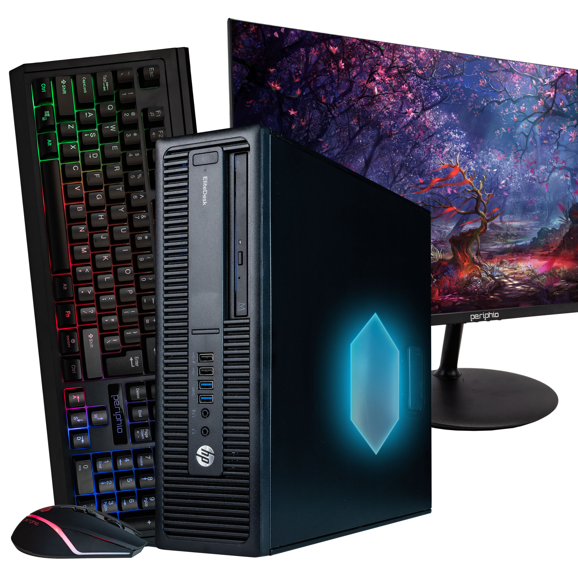HP Elite 800G2 Desktop Computer PC with RGB Lighting - Intel Core i5 ...