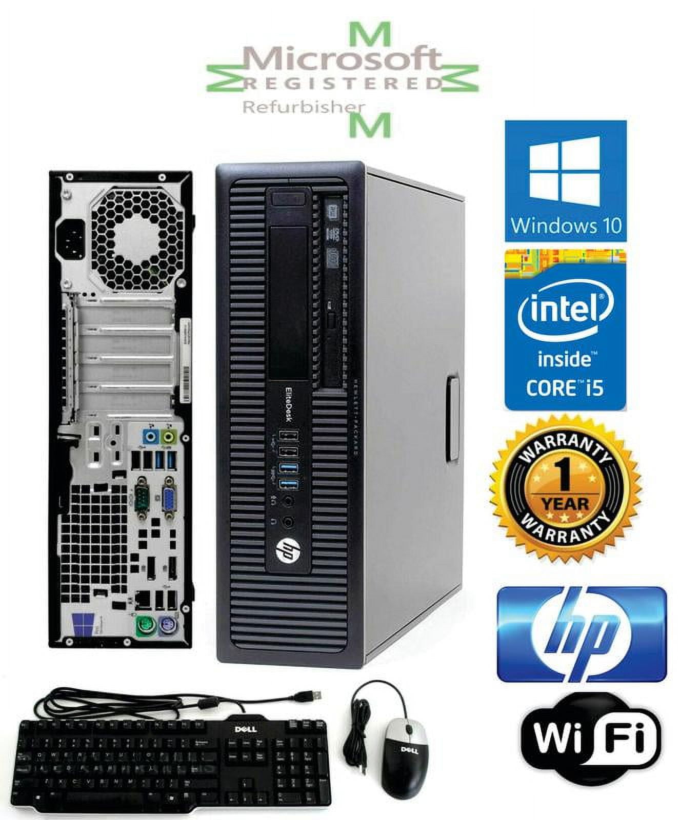 Pre-Owned HP Elite DESKTOP COMPUTER PC 800 g1 SFF i5 3.40Ghz WIN 10 64 ...