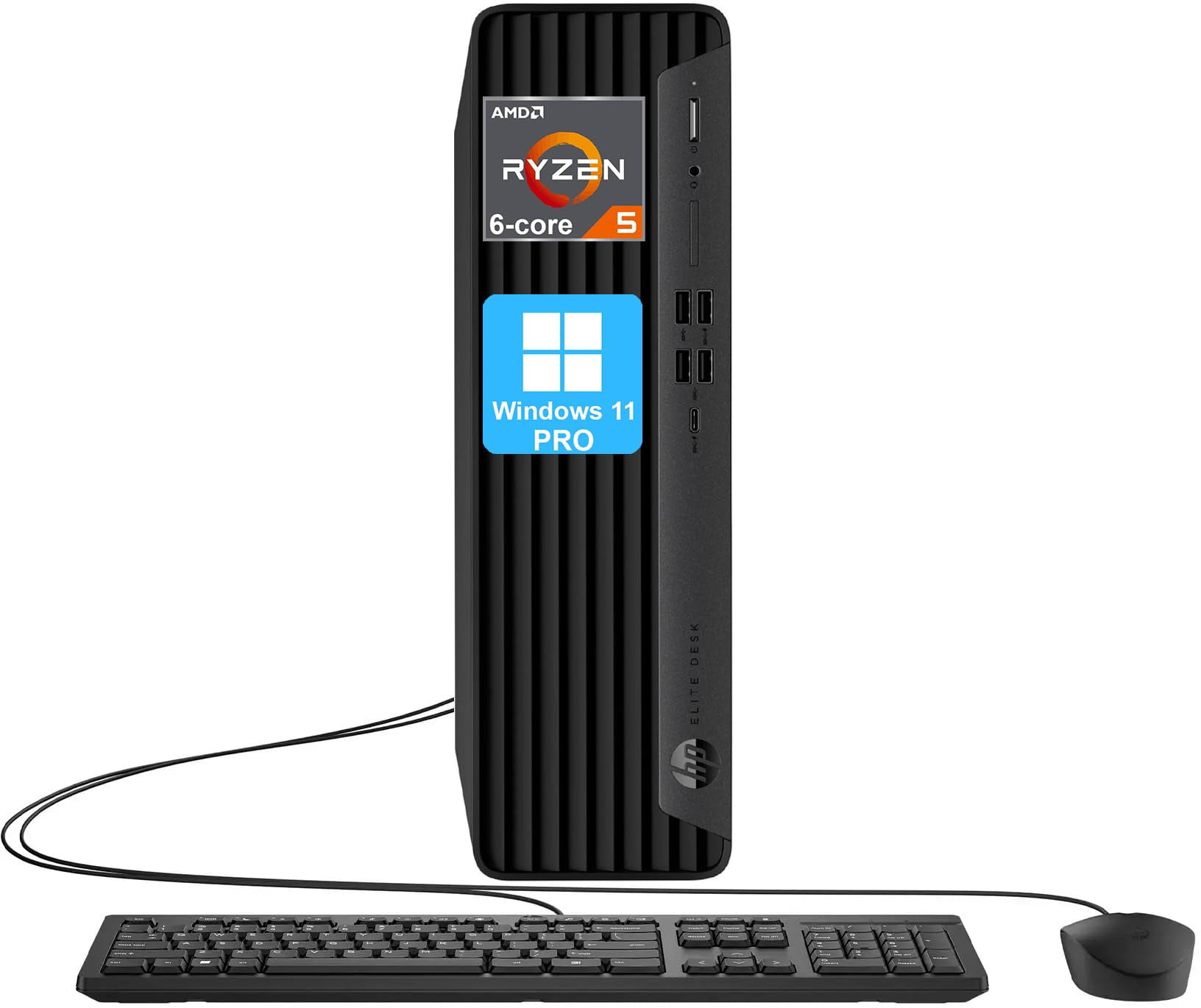 HP Elite SFF 805 G9 Desktop Computer, 6-core AMD Ryzen 5 8500G ...