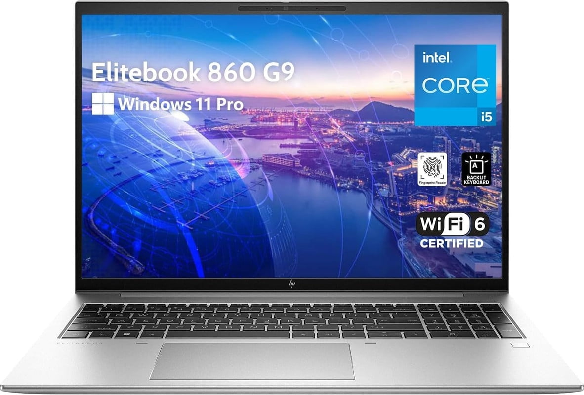 HP EliteBook 860 16" WUXGA Business Laptop RTX 5090, Intel Core i5-1235U (Beat i7-1195G7), 16 GB ...