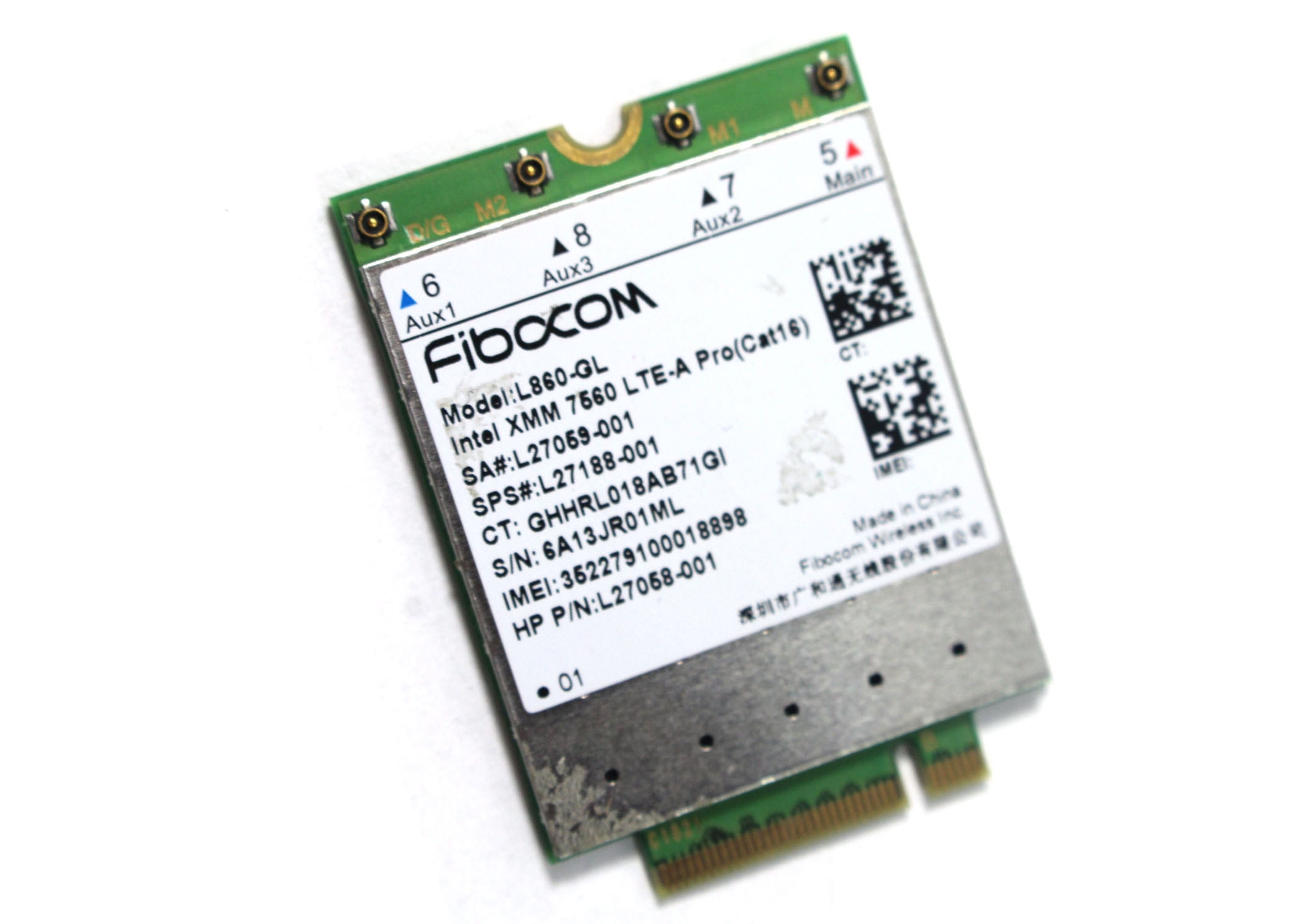 HP EliteBook X360 830 840 Fibocom L860-GL 4G Module Wlan Card L27058 ...