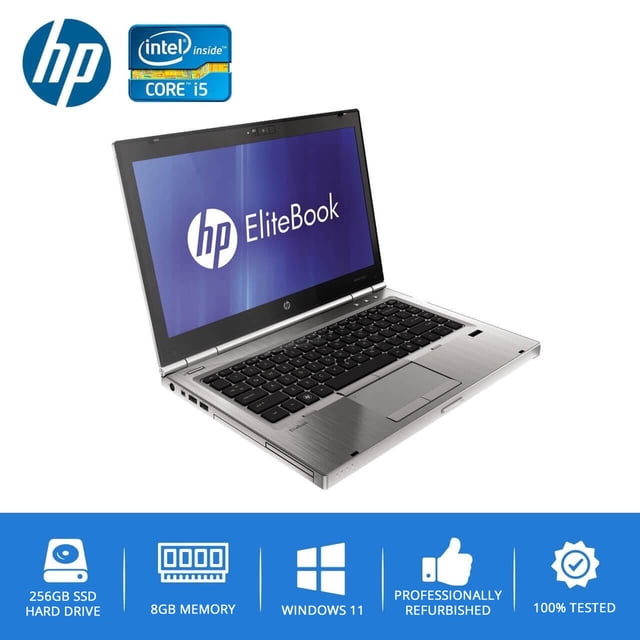 "HP Elitebook 8460P, Intel i5, 8GB Mem, 256GB SSD, 14"" Win 11, Wifi ...