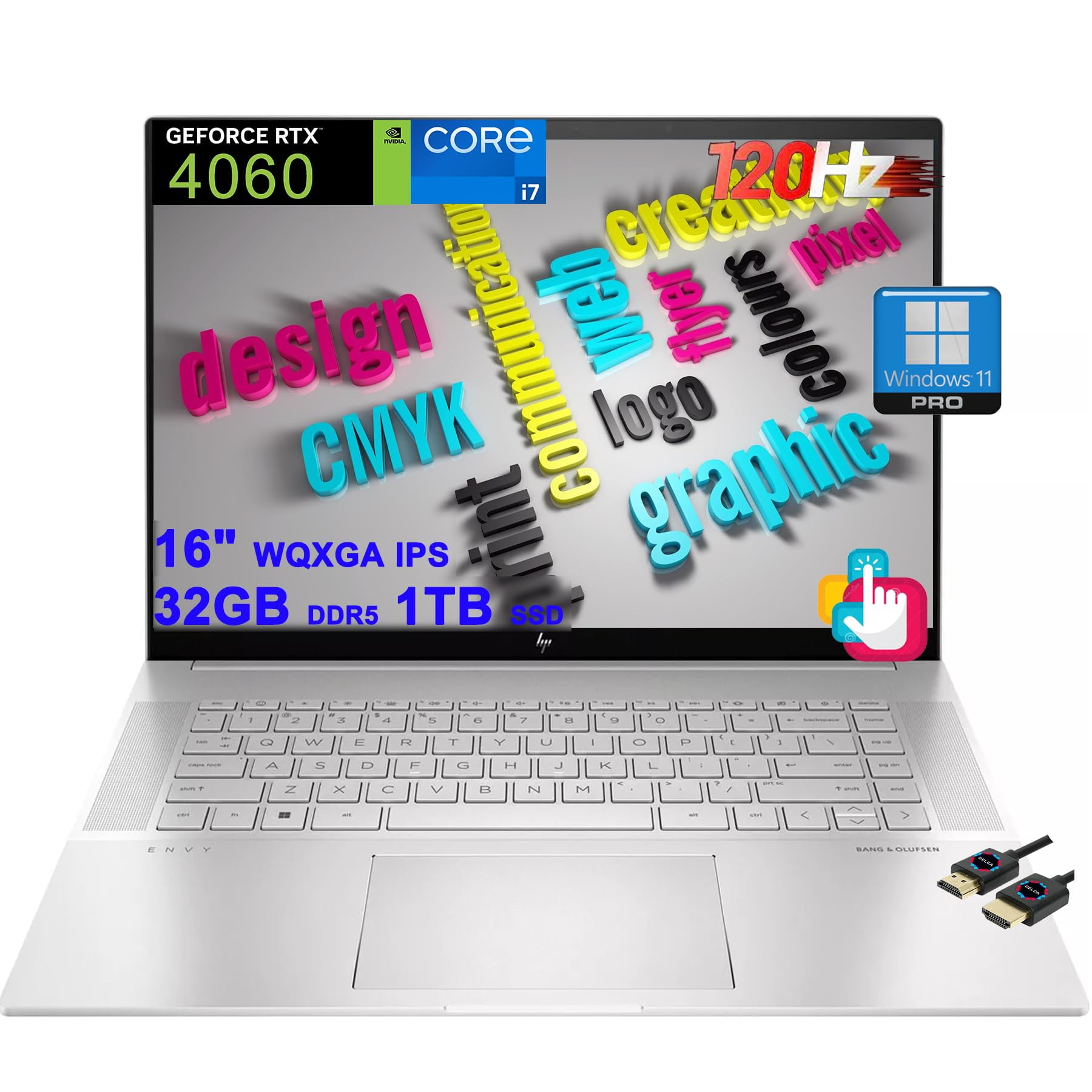 HP Envy 16 Designer Laptop | 16" WQXGA IPS 120Hz Touch 400nits 100% ...