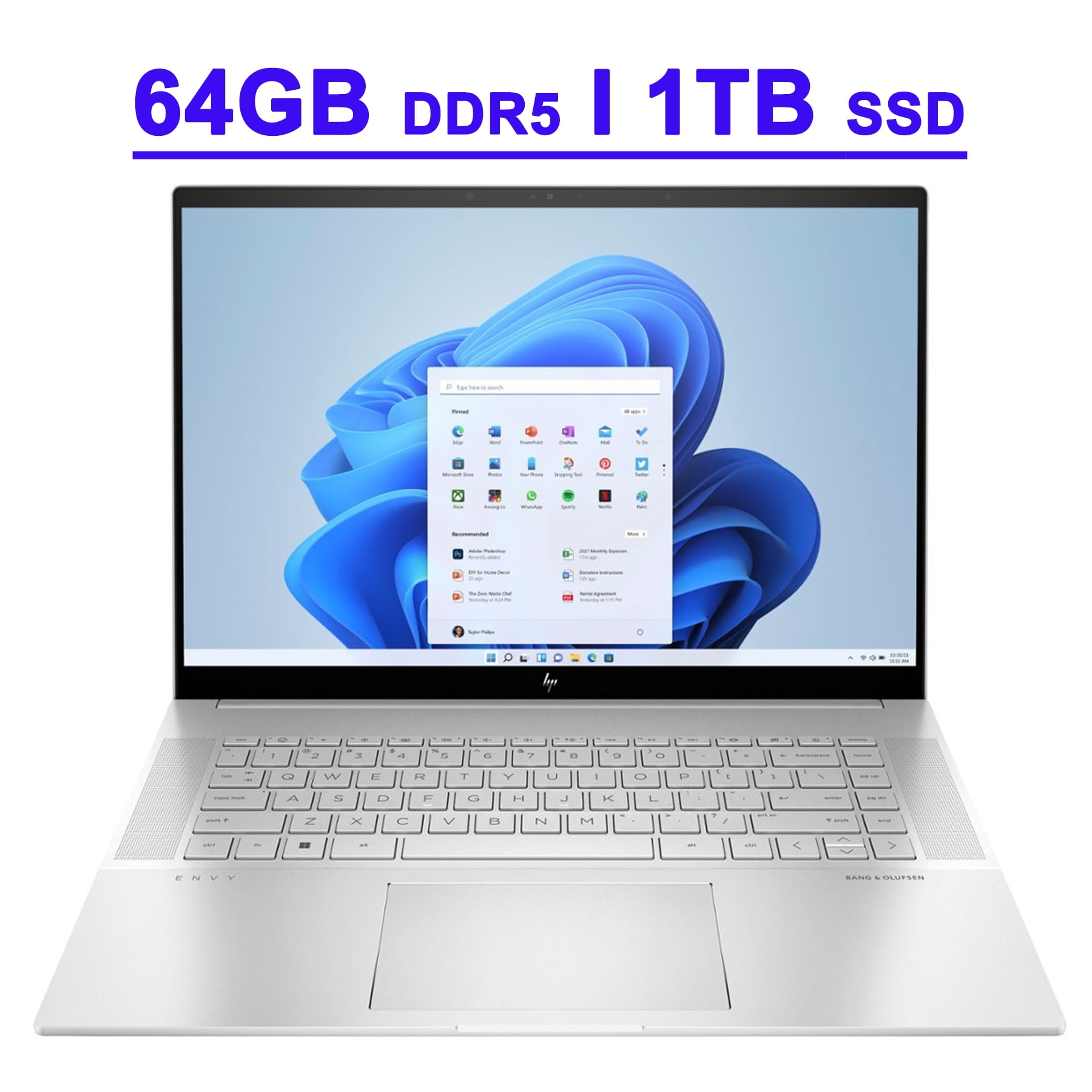 "HP Envy 16"" Gaming Laptop, 13th Gen Intel i9, 64GB DDR5, 1TB SSD ...