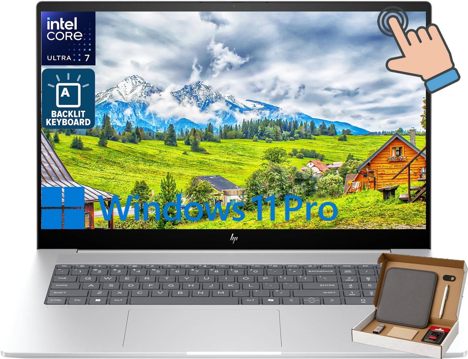 HP Envy 17.3" Touchscreen Laptop Computer, 16:10 FHD Display, Intel ...