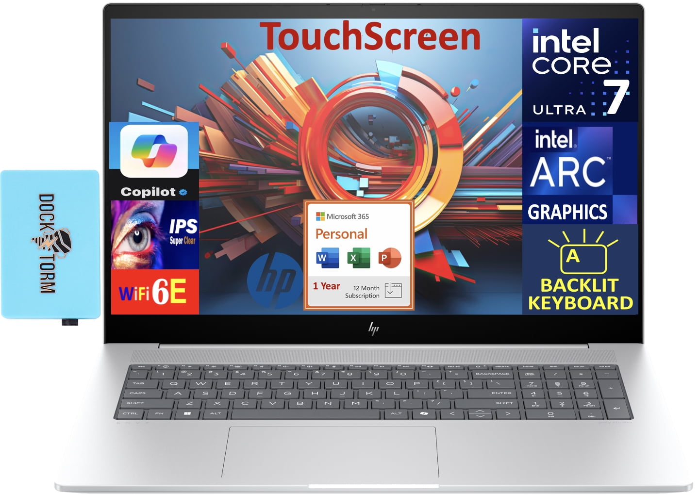 HP Envy 17 Business Laptop 17.3in Touchscreen IPS FHD Display (Intel ...