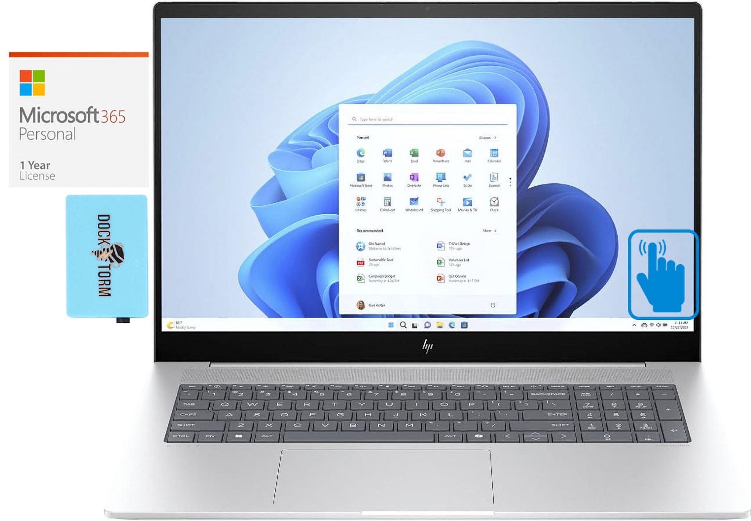 HP Envy 17-da0013dx Home/Business Laptop (Intel Ultra 7-155H 16-Core, 17.3in 60 Hz Touch Full HD ...