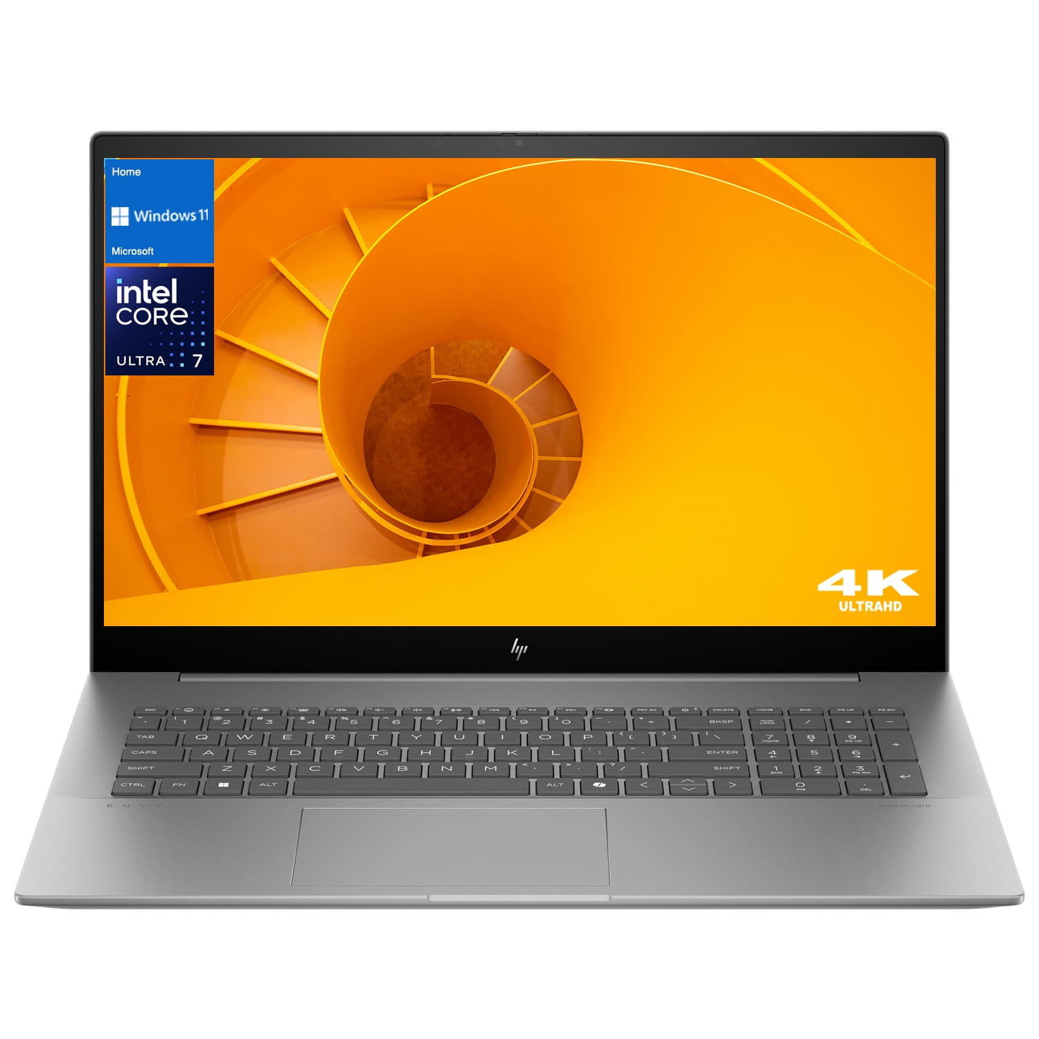 HP Envy 17t Personal Laptop, 17.3" UHD 3840*2160, Intel Core Ultra 7 ...