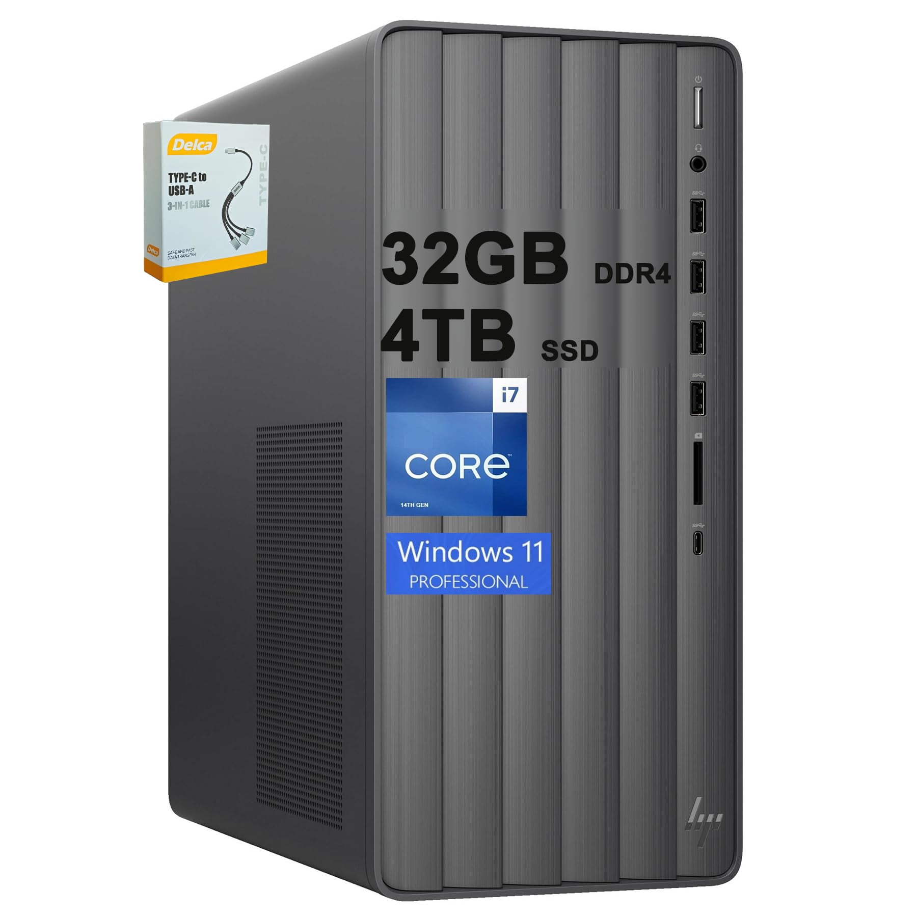 HP Envy Business Desktop Computer | Intel 20-Core i7-14700 | 32GB DDR4 ...