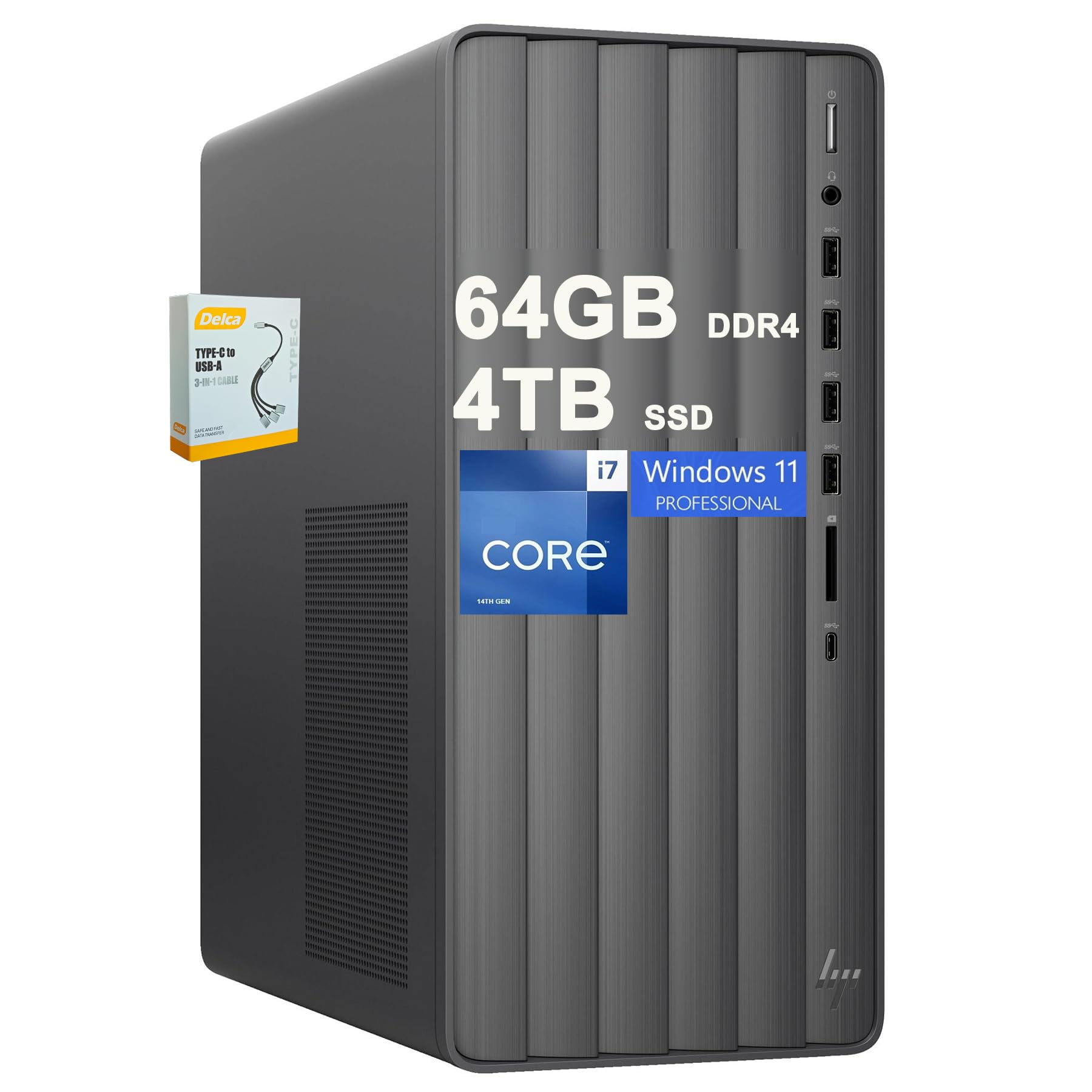 HP Envy Business Desktop Computer | Intel 20-Core i7-14700 | 64GB DDR4 ...