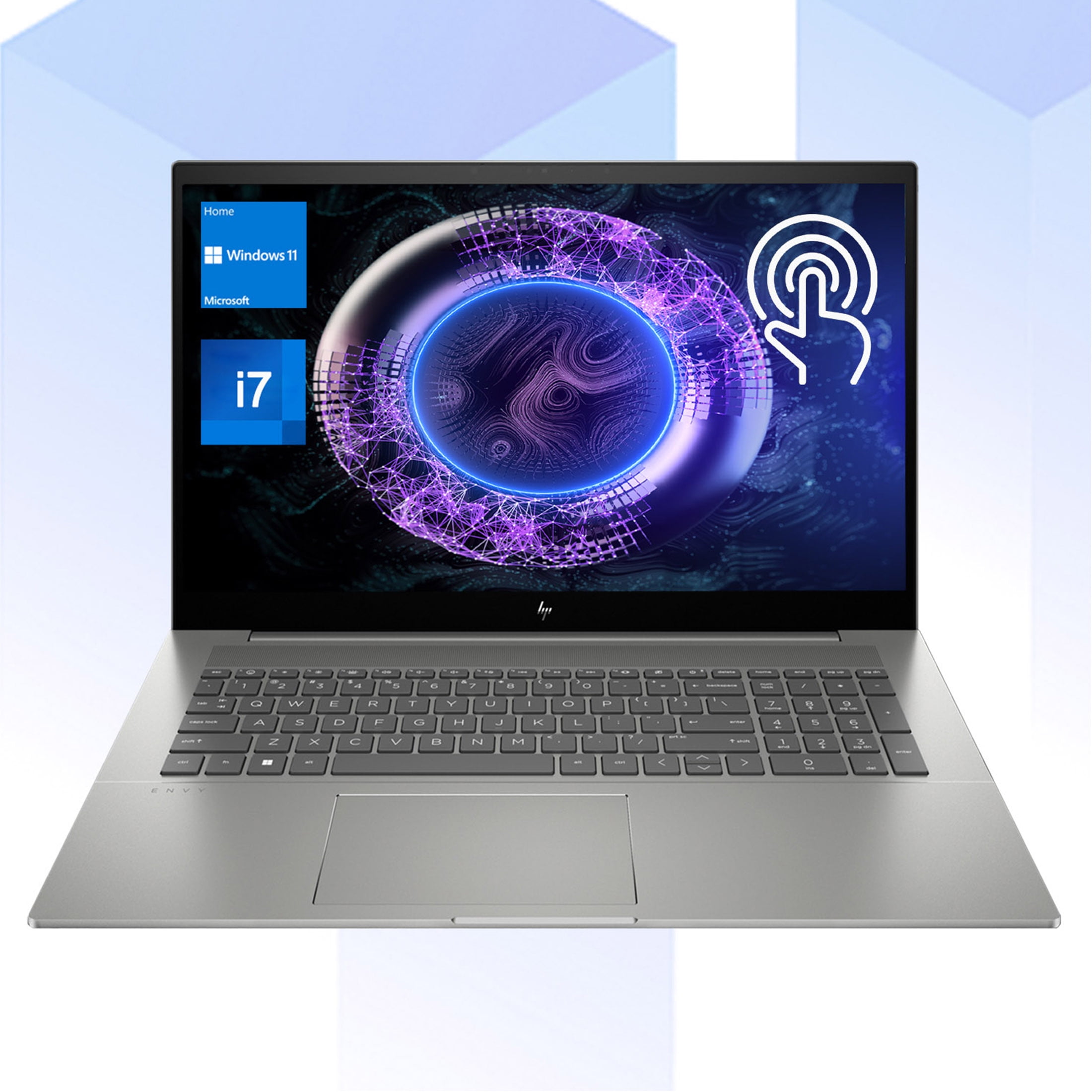 HP Envy Daily Traditional Laptop, 17.3" FHD Touchscreen, i7-13700H, 8GB ...