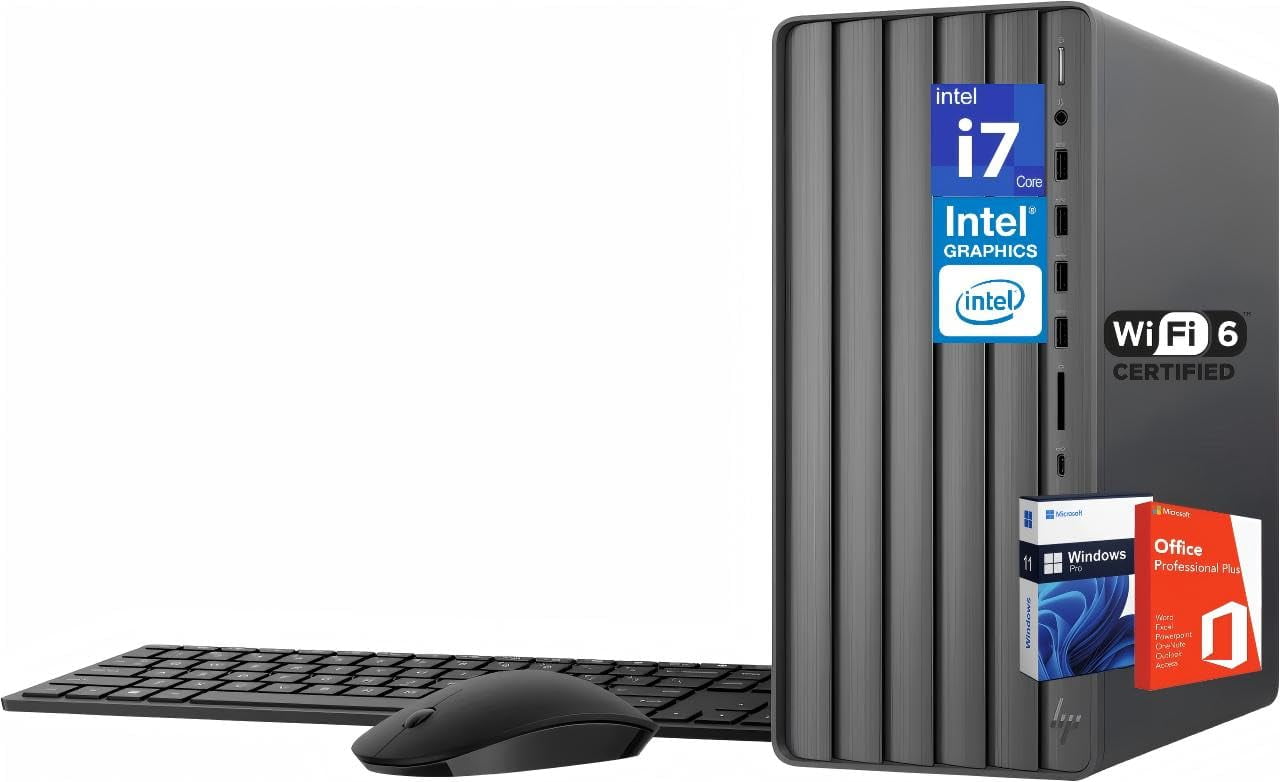 HP Envy Desktop PC Tower, 14th Gen Intel 20-Core i7-14700(Up to 5.4GHz ...