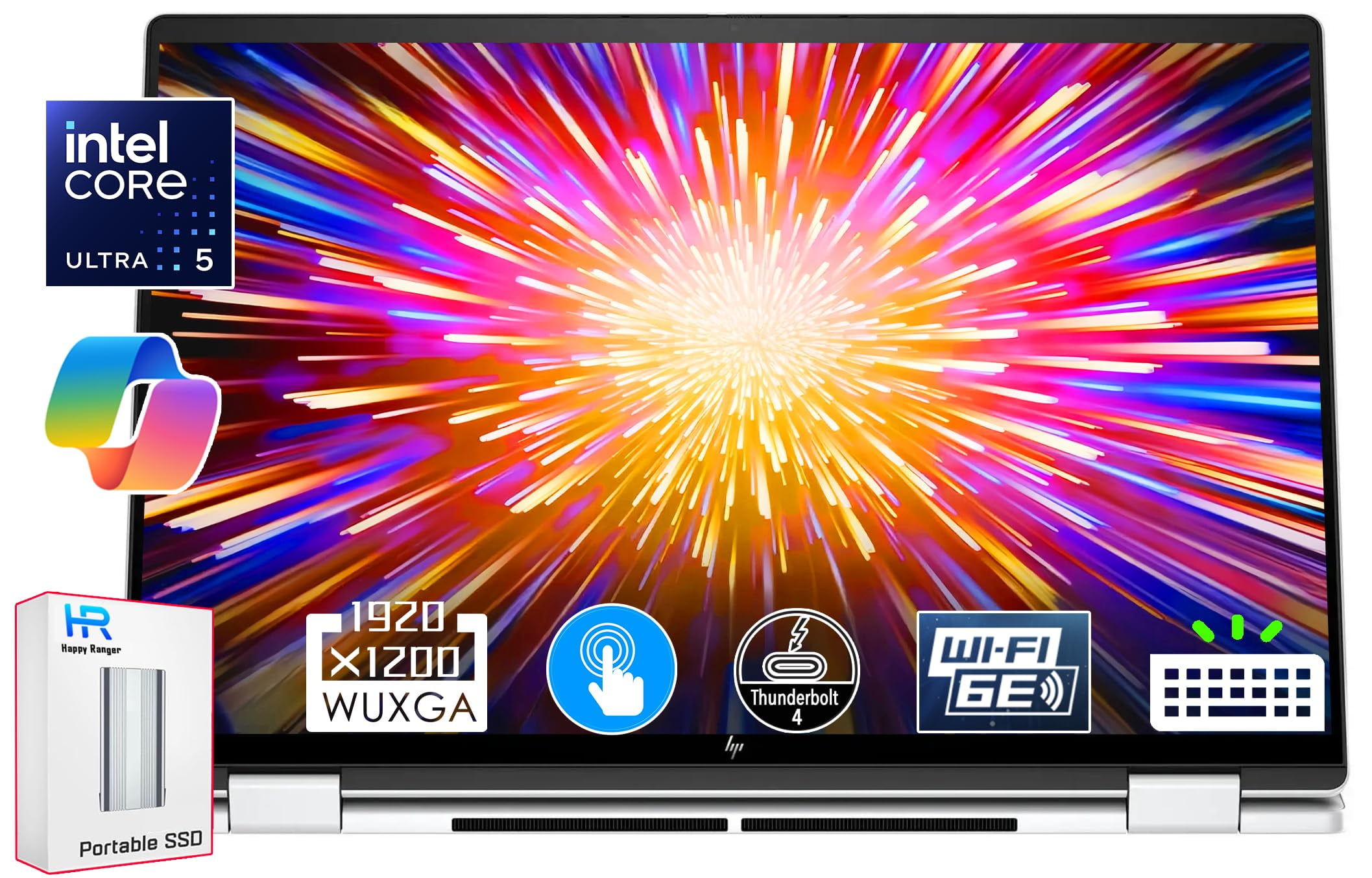 HP Envy X360 16" Ultra 5 AI Convertible 2-in-1 Laptop, FHD+ 300 nits ...