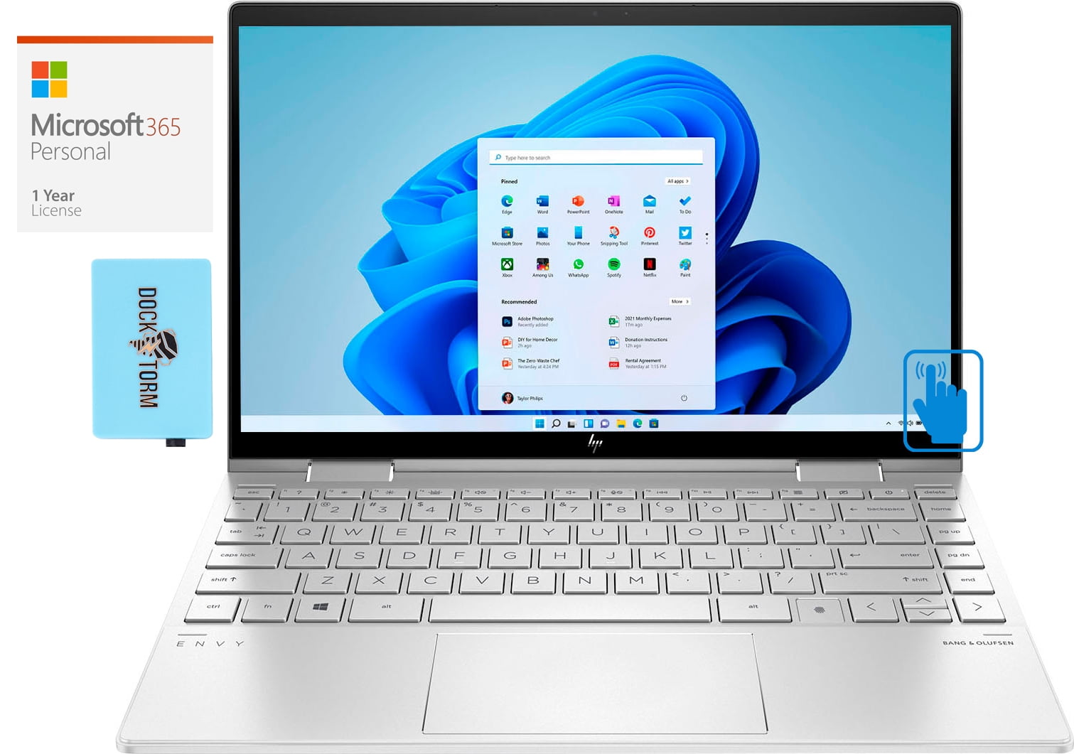 HP Envy x360 13m Home & Entertainment 2-in-1 Laptop (Intel i7-1195G7 4 ...