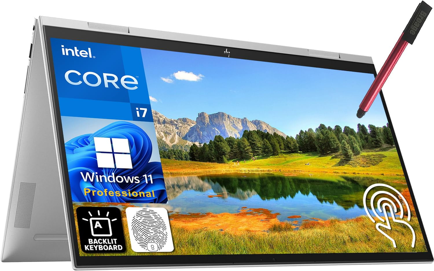 HP Envy x360 15.6" Touchscreen FHD 2-in-1 Business Laptop Computer ...