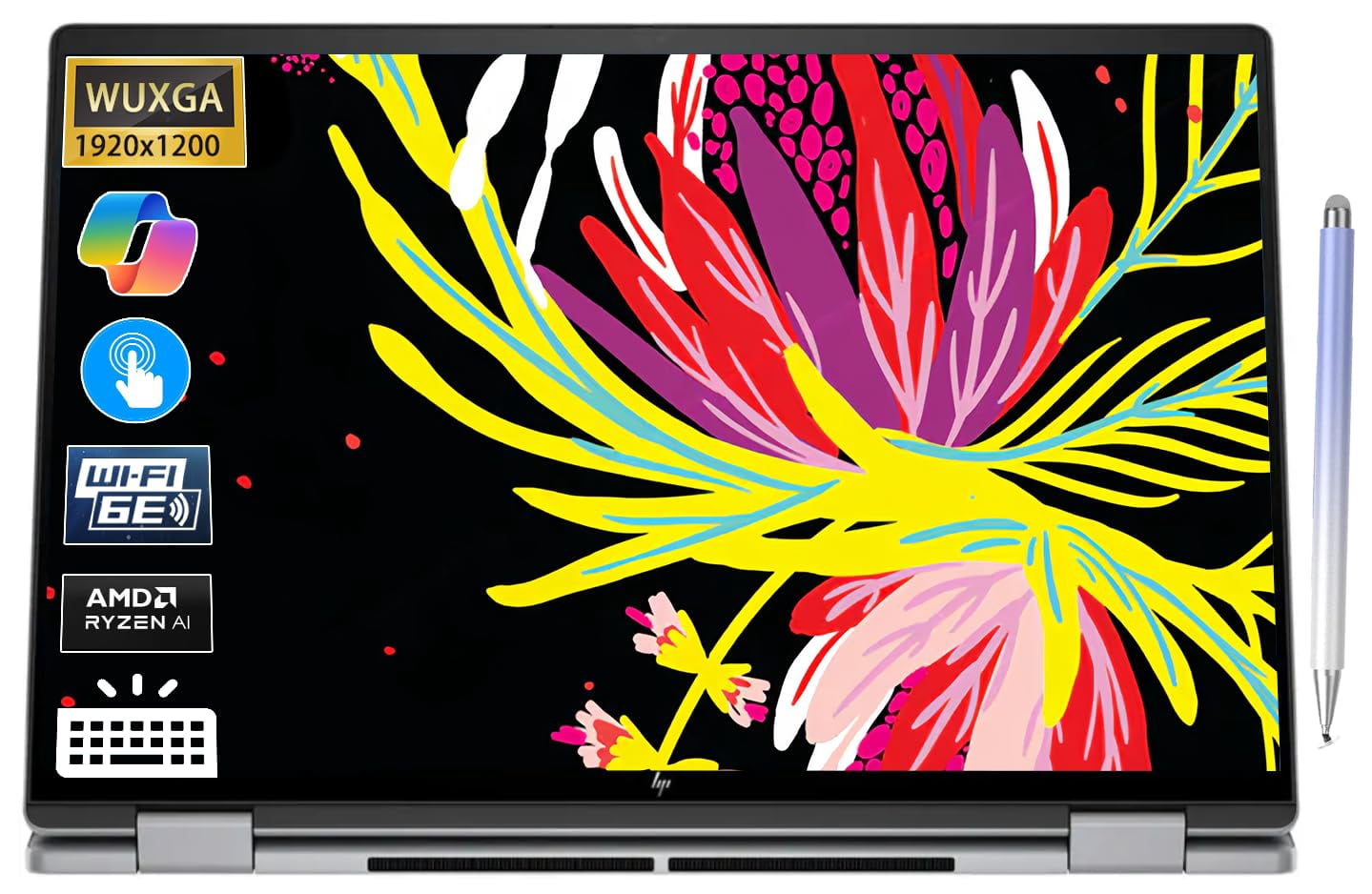 HP Envy x360 16" 2-in-1 Laptop, AMD Ryzen 5 8640HS AI Processor, FHD+ ...