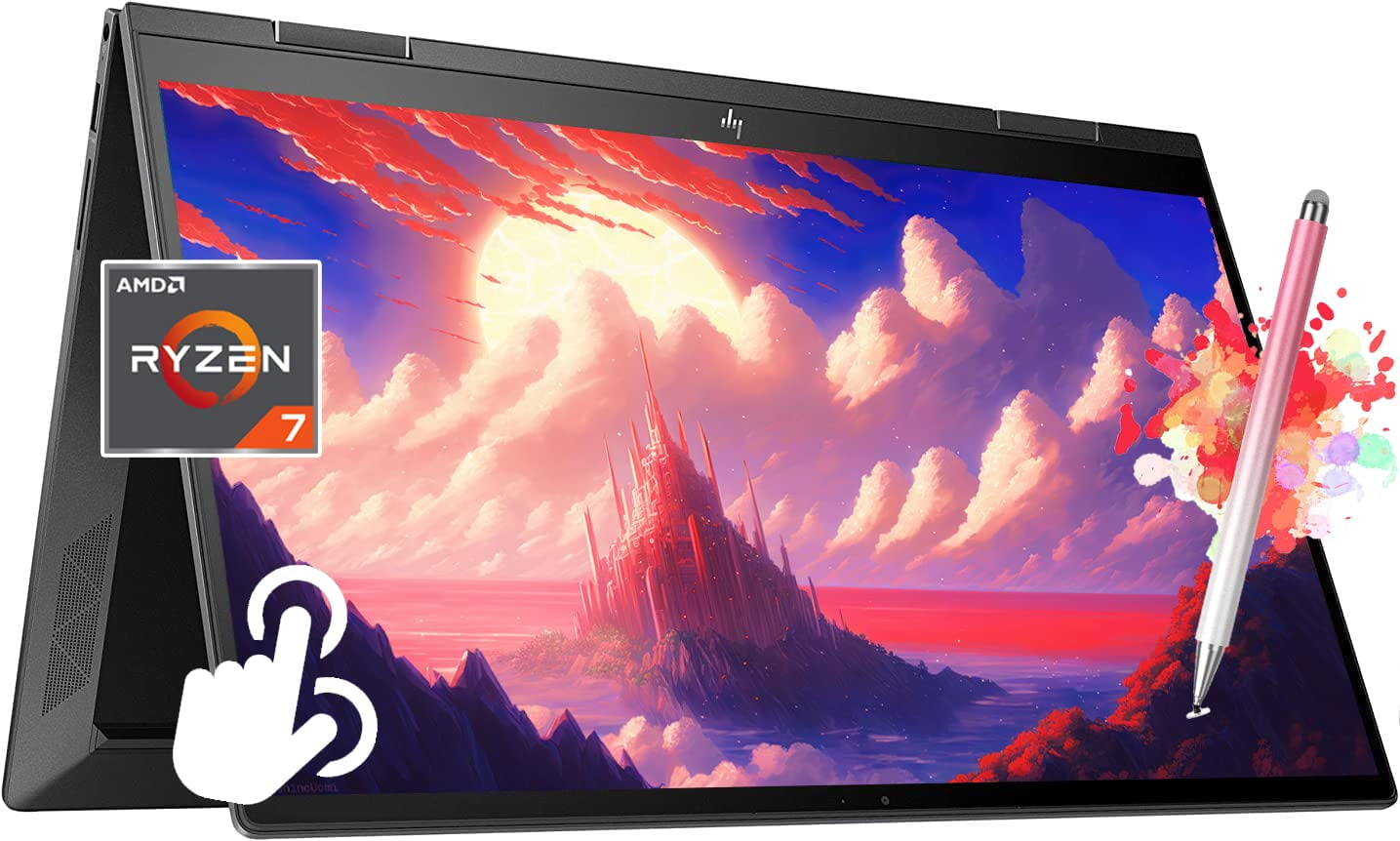 HP Envy x360 2-in-1 15.6" FHD Touchscreen Slim Laptop, AMD Ryzen 7 ...