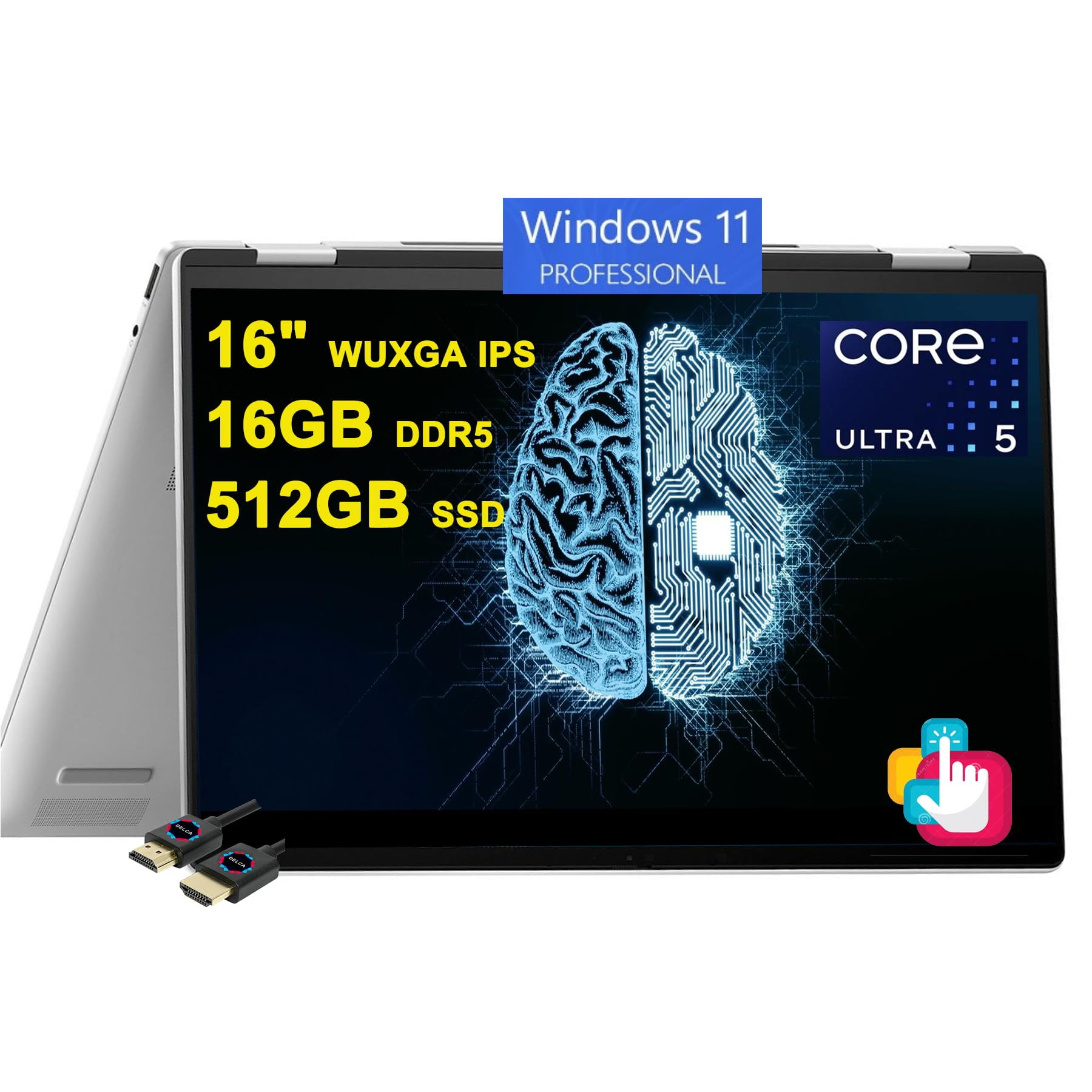 HP Envy x360 2-in-1 AI PC Laptop | 16" WUXGA Touch | Intel 12-core ...