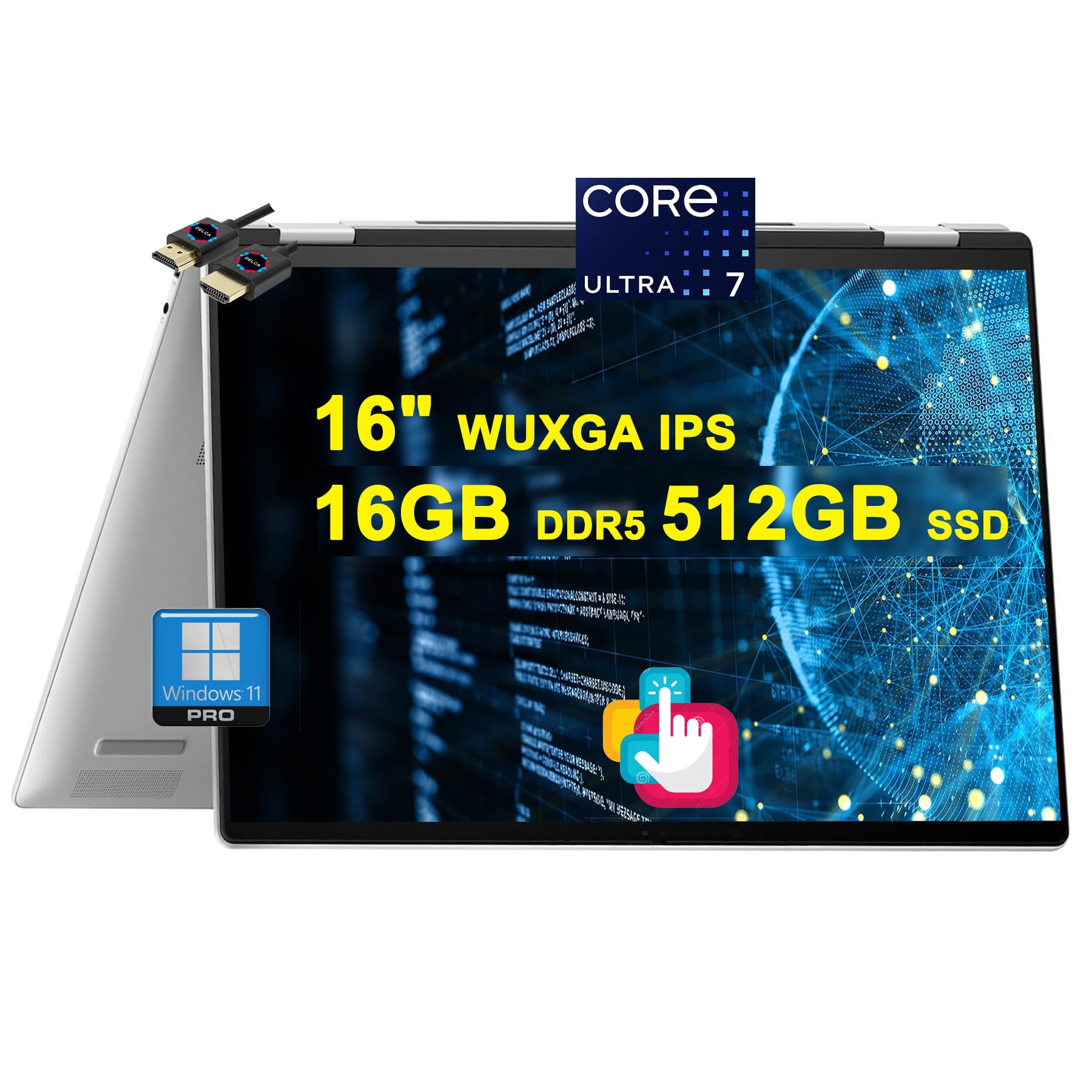 HP Envy x360 2-in-1 AI PC Laptop | 16" WUXGA Touch | Intel 12-core ...