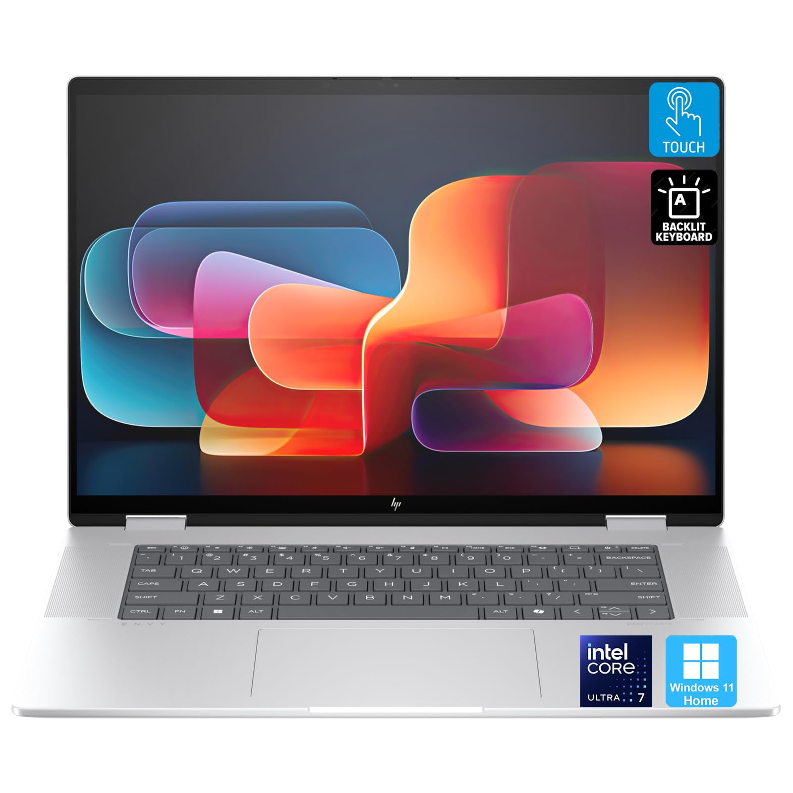 HP Envy x360 2-in-1 Laptop, 16" WUXGA IPS Touchscreen, 12-Core Intel Ultra 7 155U Processor ...