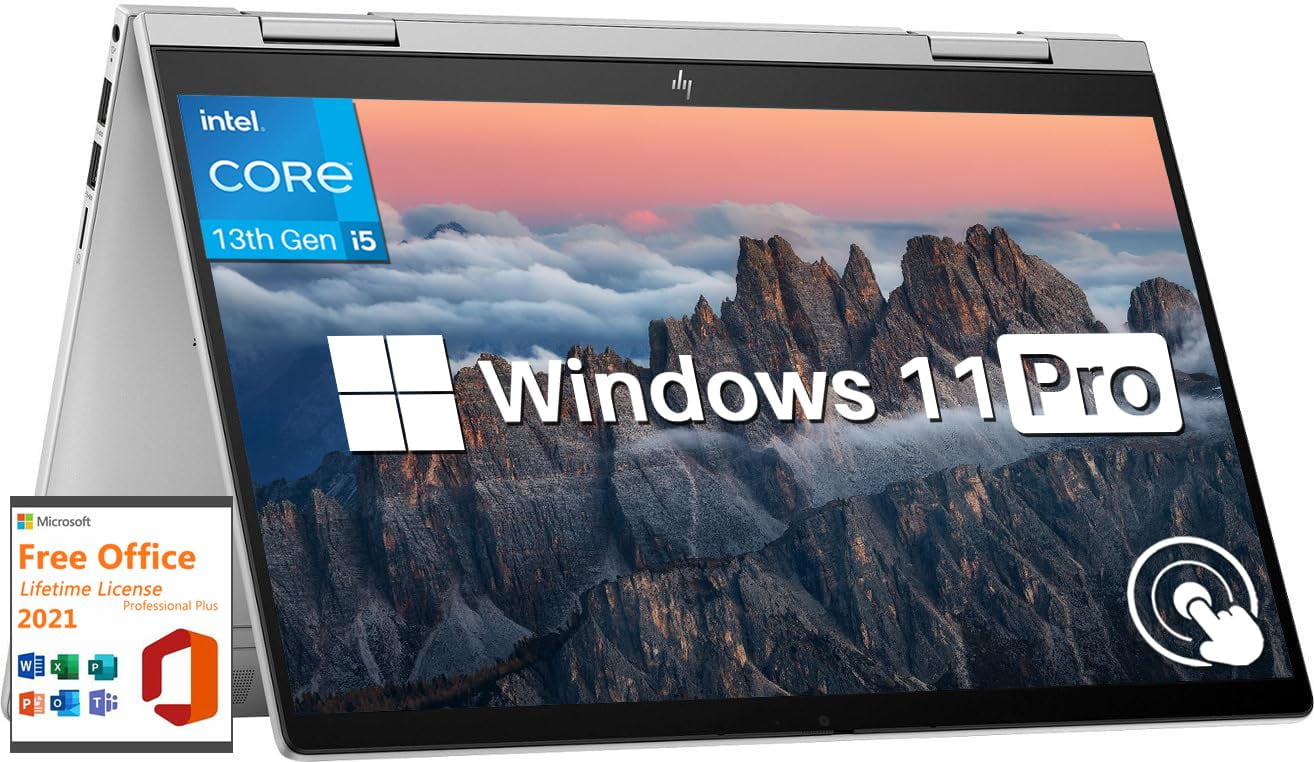 HP Envy x360 2-in-1 Touchscreen Laptop, with Microsoft Office Lifetime ...