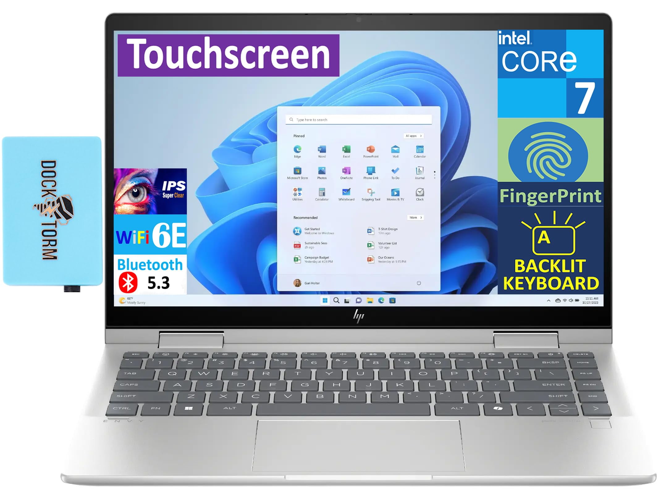 HP Envy x360 High Performance 2-in-1 Laptop 14.0" Touchscreen IPS FHD ...