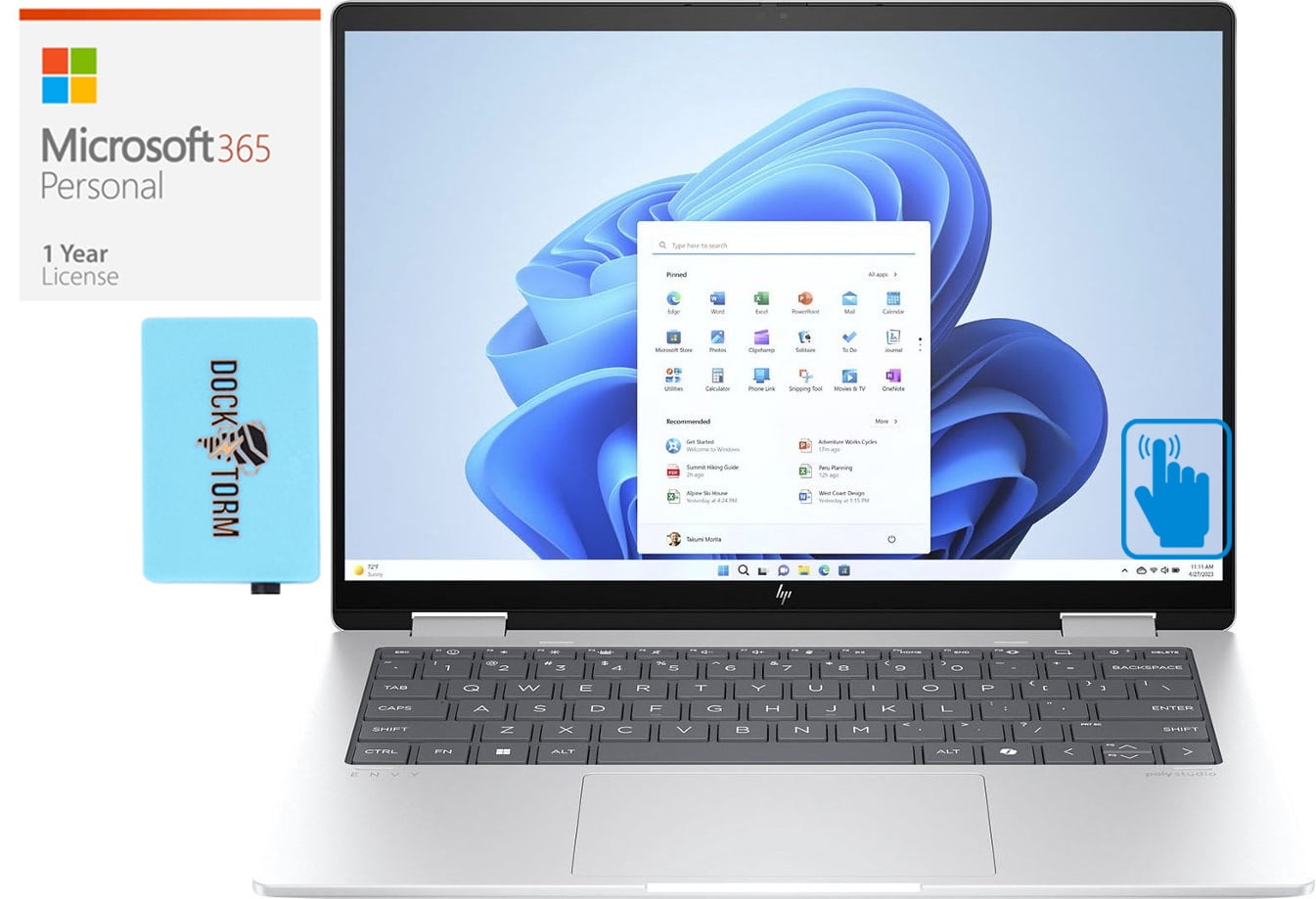 HP Envy x360 Home/Business 2-in-1 Laptop (AMD Ryzen 5 8640HS 6-Core, 14 ...