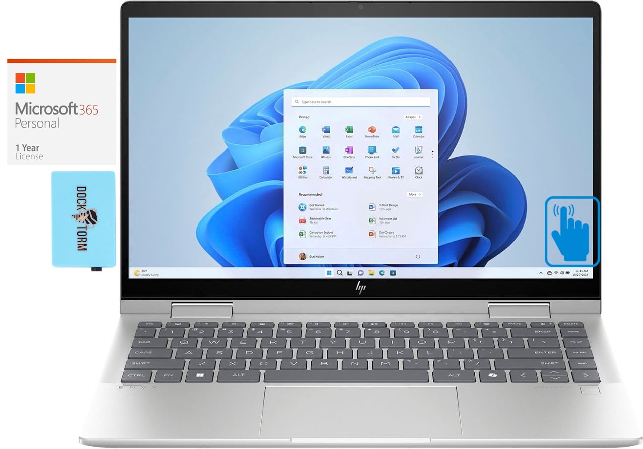 HP Envy x360 Home/Business 2-in-1 Laptop (Intel Core 7 150U 10-Core, 14 ...