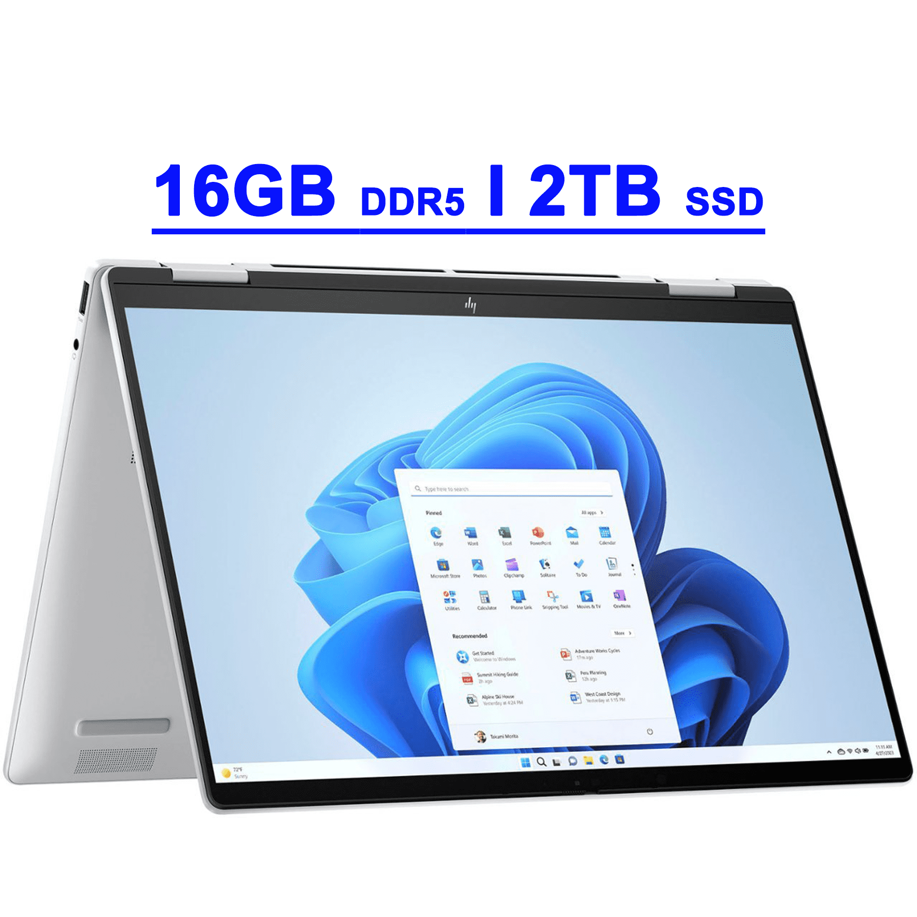 HP Envy x360 Premium 2-in-1 CoPilot AI PC Laptop 14" FHD+ Touch AMD Zen ...