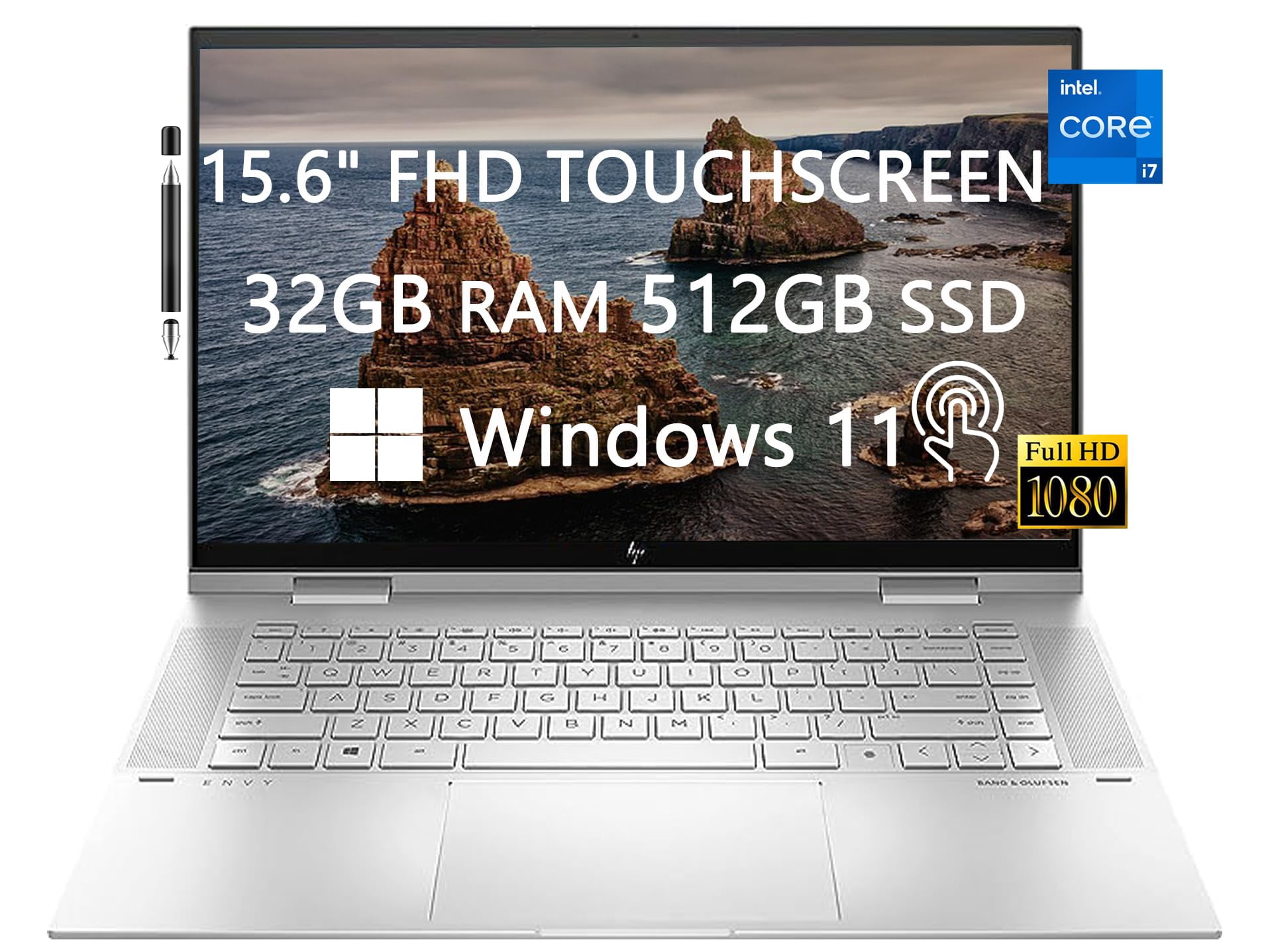 HP Envy x360 Touch-Screen Laptops for College Student & Business, 15.6 ...