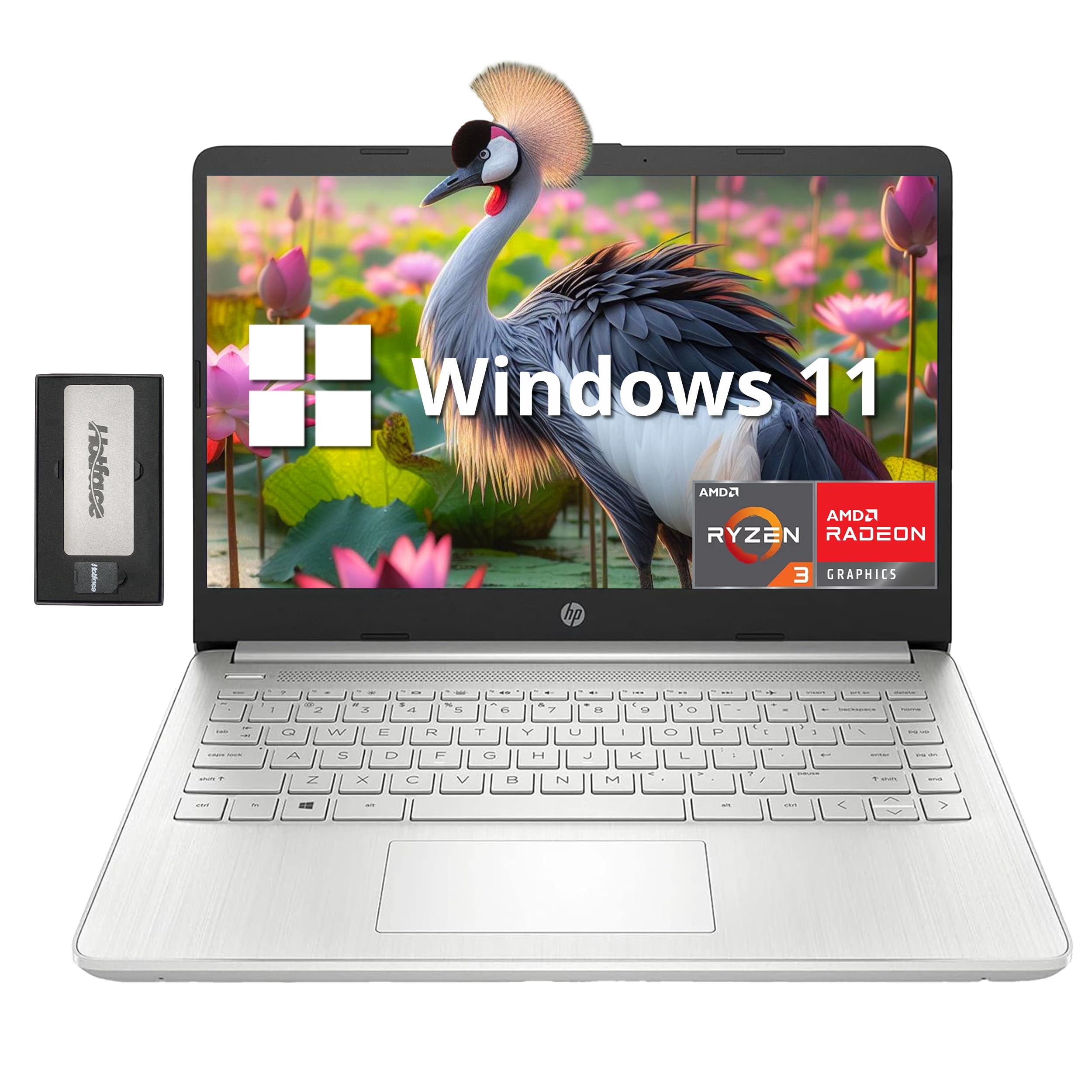 HP Essential 14" FHD Laptop for Business & Students, AMD Ryzen 3-3250U ...