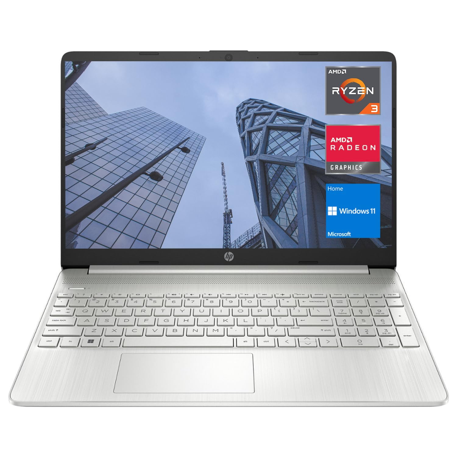 HP Essential 15 Laptop, 15.6" HD Screen, AMD Ryzen 3 5300U, 32GB RAM ...