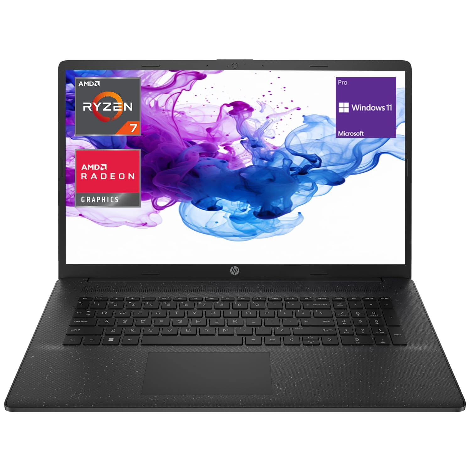 HP Essential 17 Business Laptop, 17.3" FHD Display, AMD Ryzen 7 7730U ...
