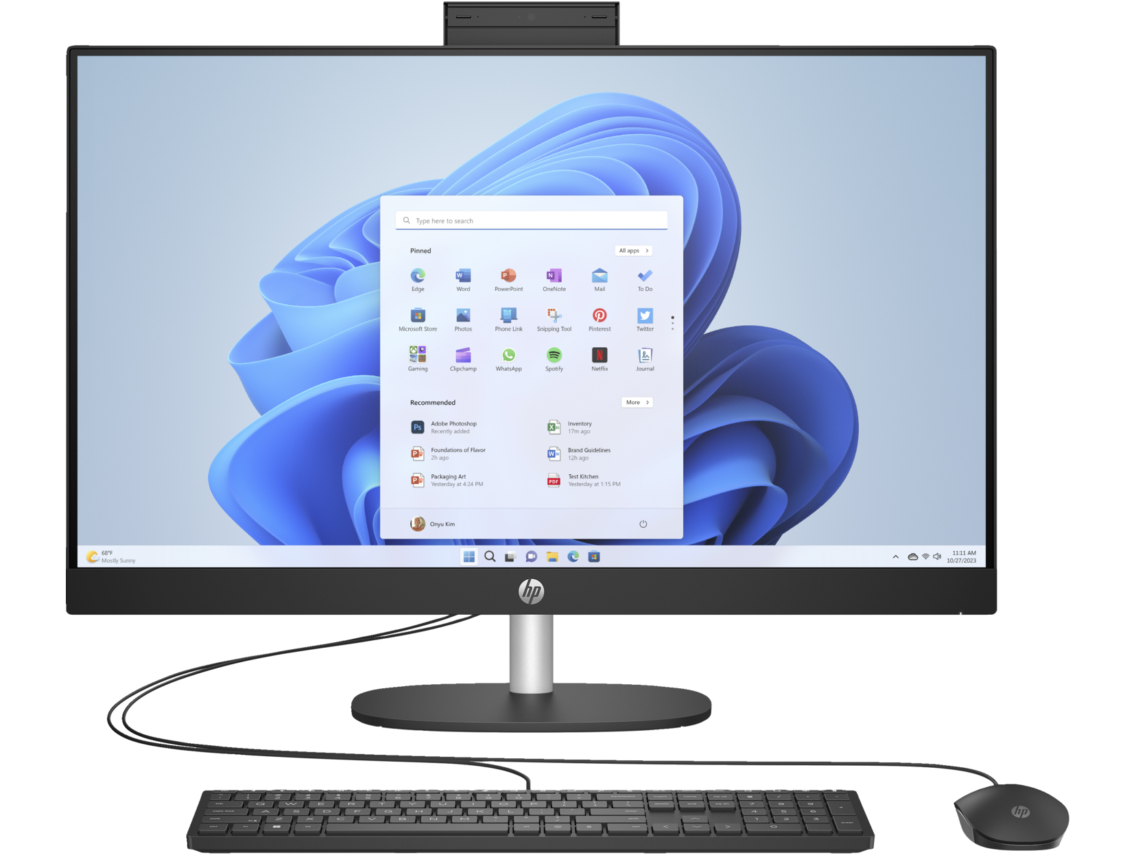 HP 27" All-in-One Desktop 1920 x 1080 FHD Intel Core i5-1335U 16GB RAM ...