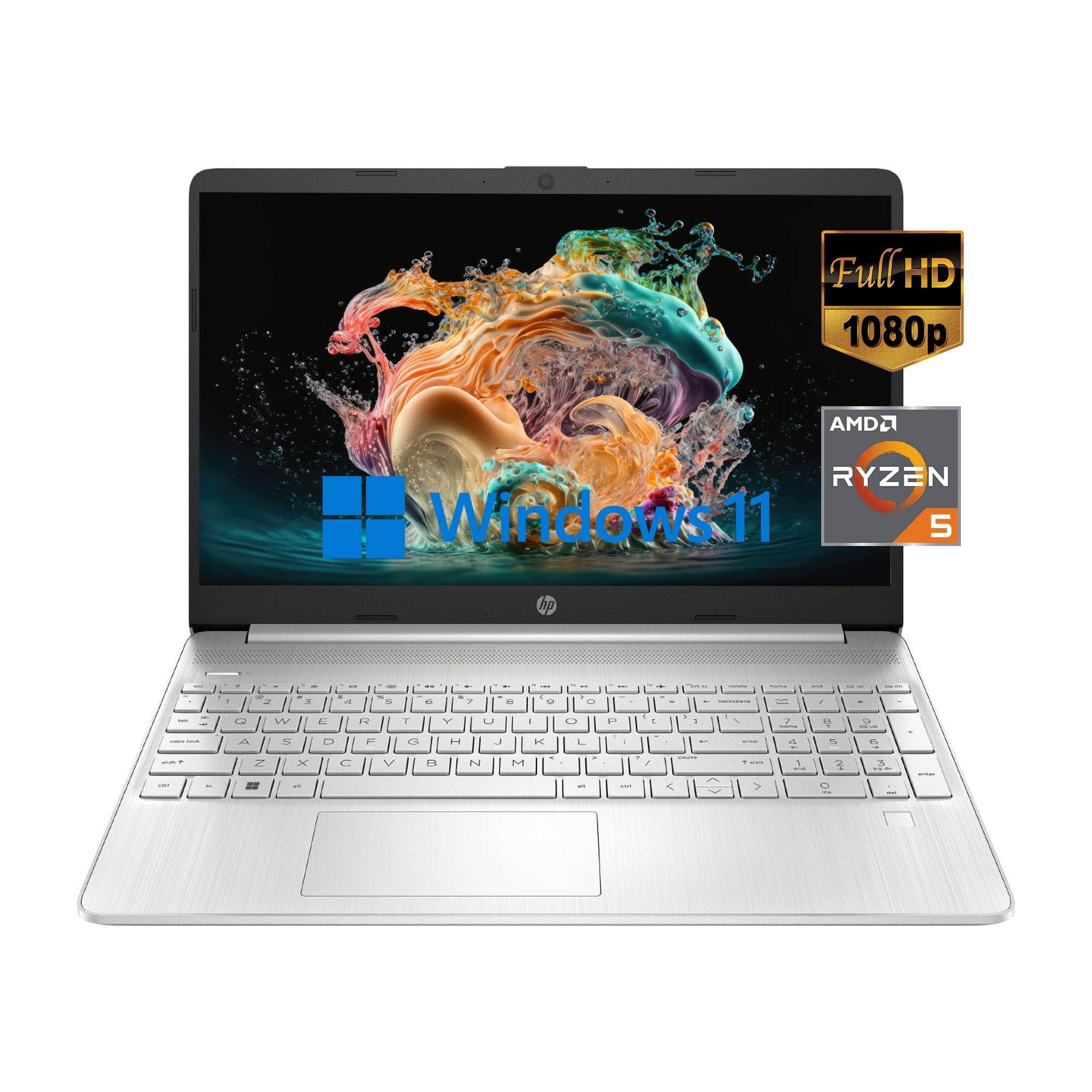 HP Essential Business Laptop, 15.6" FHD Display, AMD Ryzen 5 5500U 6 ...