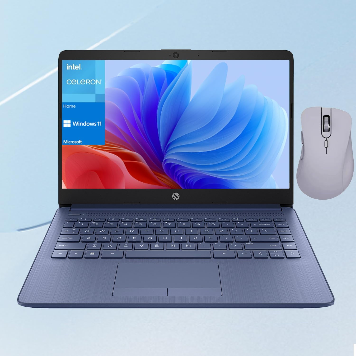 HP Essential Laptop, 14" HD Display, Intel Celeron N4120, 16GB RAM ...