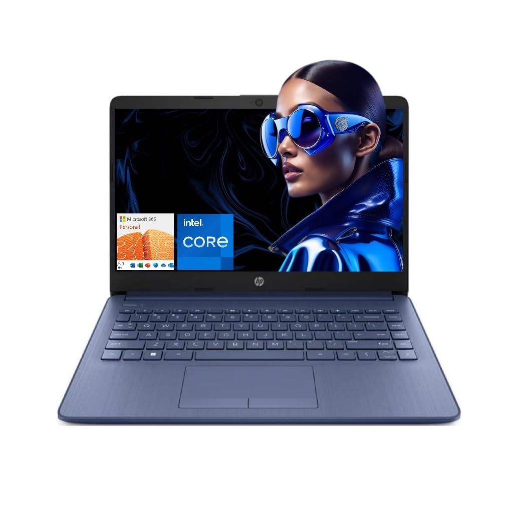 HP Essential Laptop, 14" HD Display, Intel Celeron N4120, 64GB eMMC ...