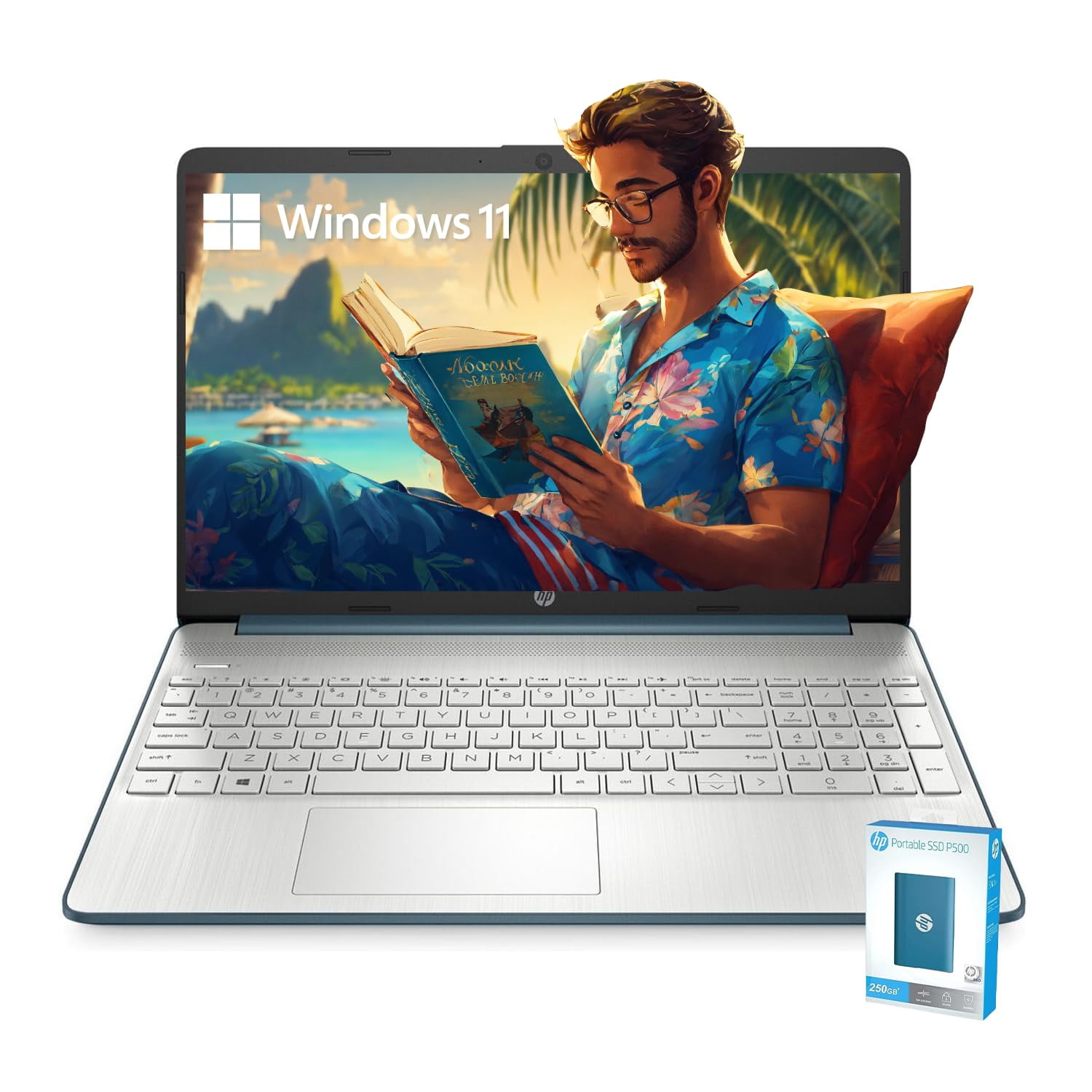 HP Essential Laptop, 15.6" HD Display, Intel Pentium Quad-core ...