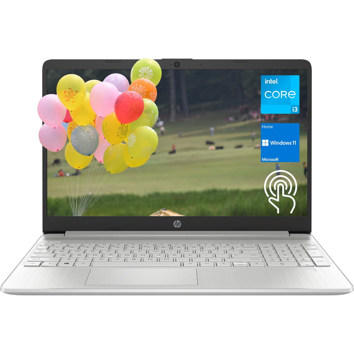 HP Essential Laptop, 15.6" HD Touchscreen, Intel Core i3-1215U, 16GB ...