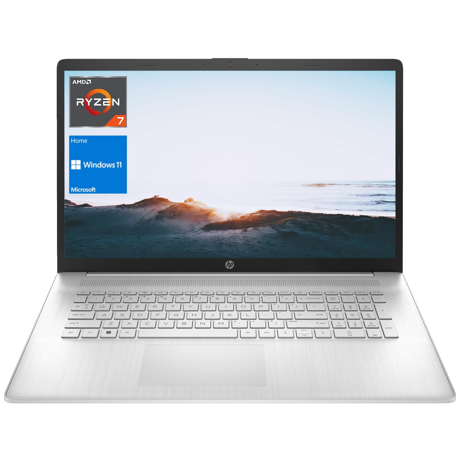 HP Essential Laptop, 17.3" FHD Display, AMD Ryzen 7 7730U, 32GB RAM ...