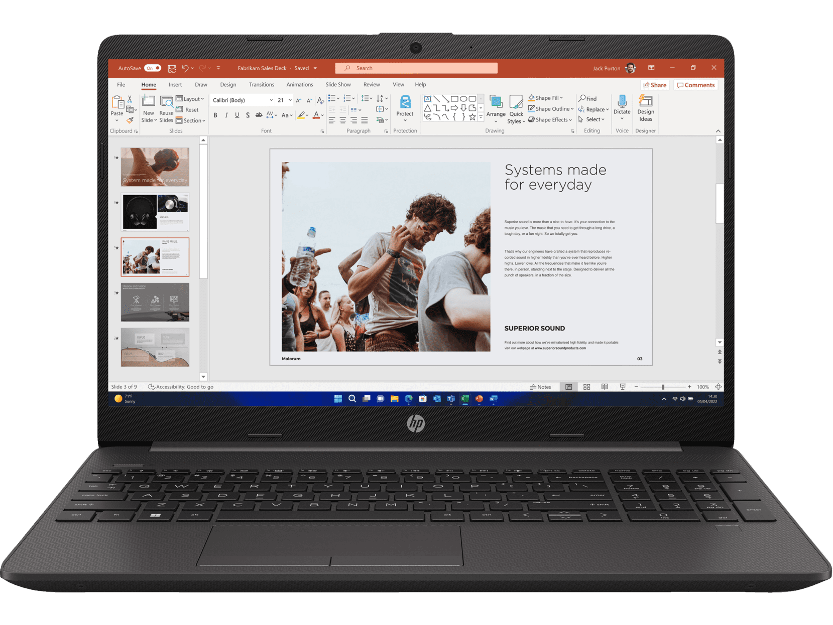 "HP Business Essential Laptop, 15.6"" HD, AMD Ryzen 5, 16GB Memory ...