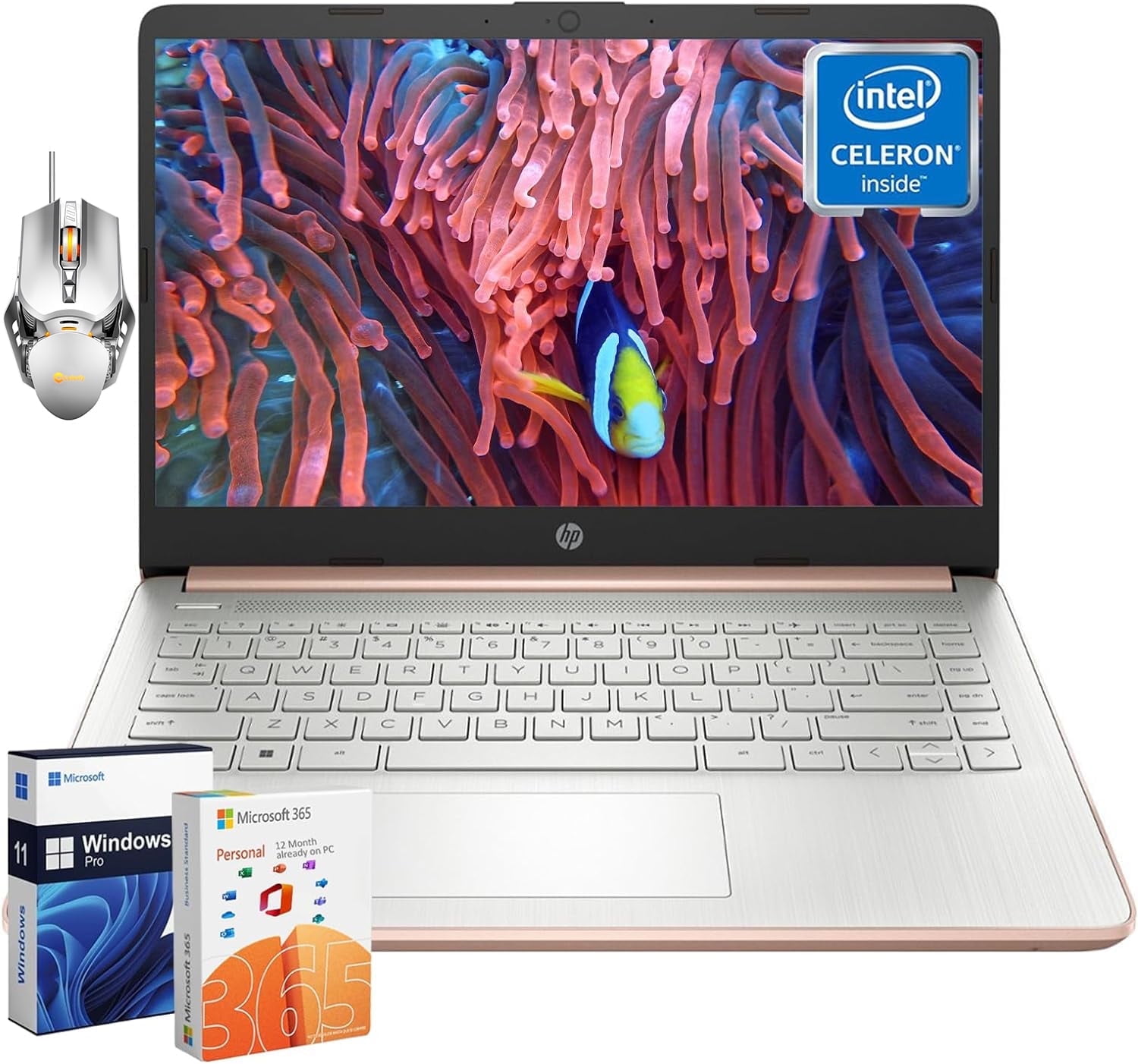 HP Essential Laptop Everyday Notebook - with 1-Year Office 365 ...